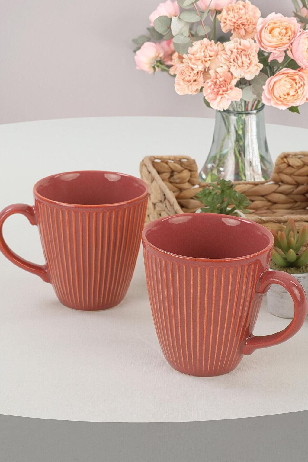 Keramika Reactive Orange Myra Cup 10 cm 2 Pieces - Walmart.com