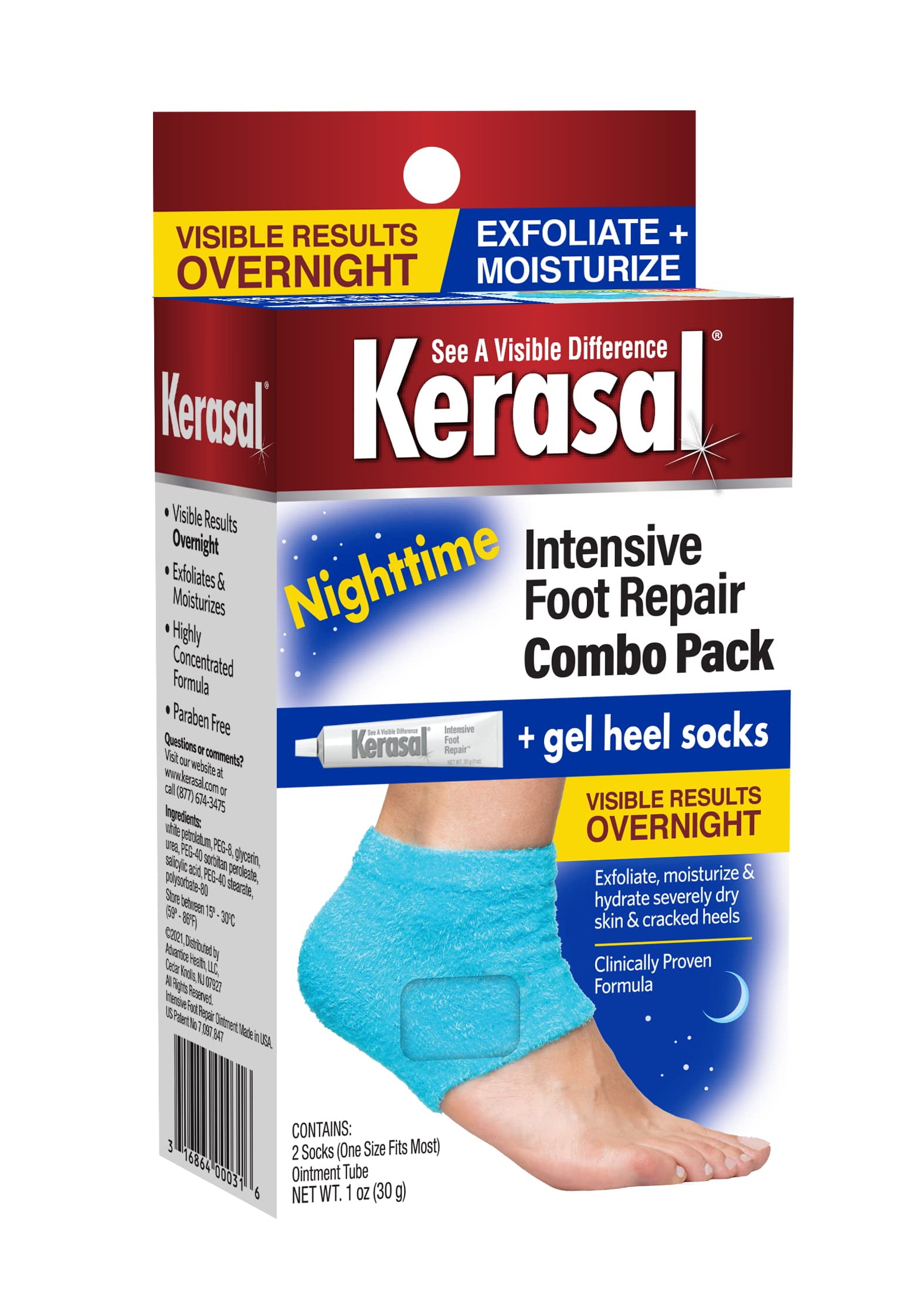 Kerasal Intensive Foot Repair Skin Healing Ointment, 1 Oz and Zen Toes ...
