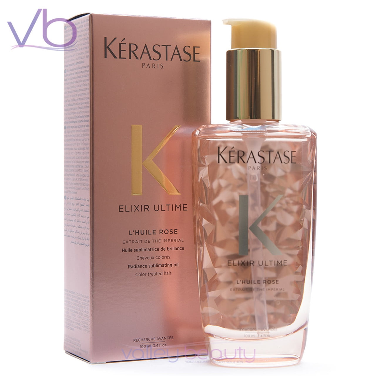 Kerastase Elixir Ultime L'Huile Rose, Versatile Beautifying Oil, 3.4fl ...