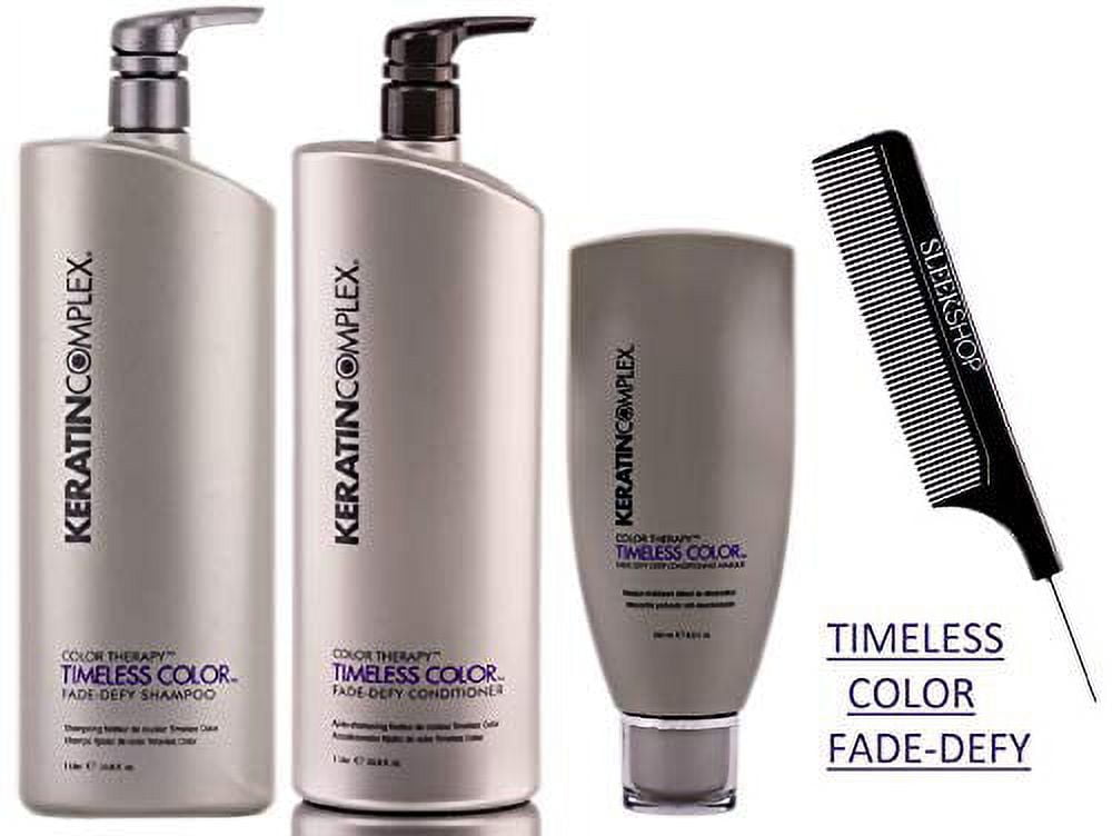 Keratin Complex TIMELESS COLOR FADE-DEFY Shampoo, Conditioner ...