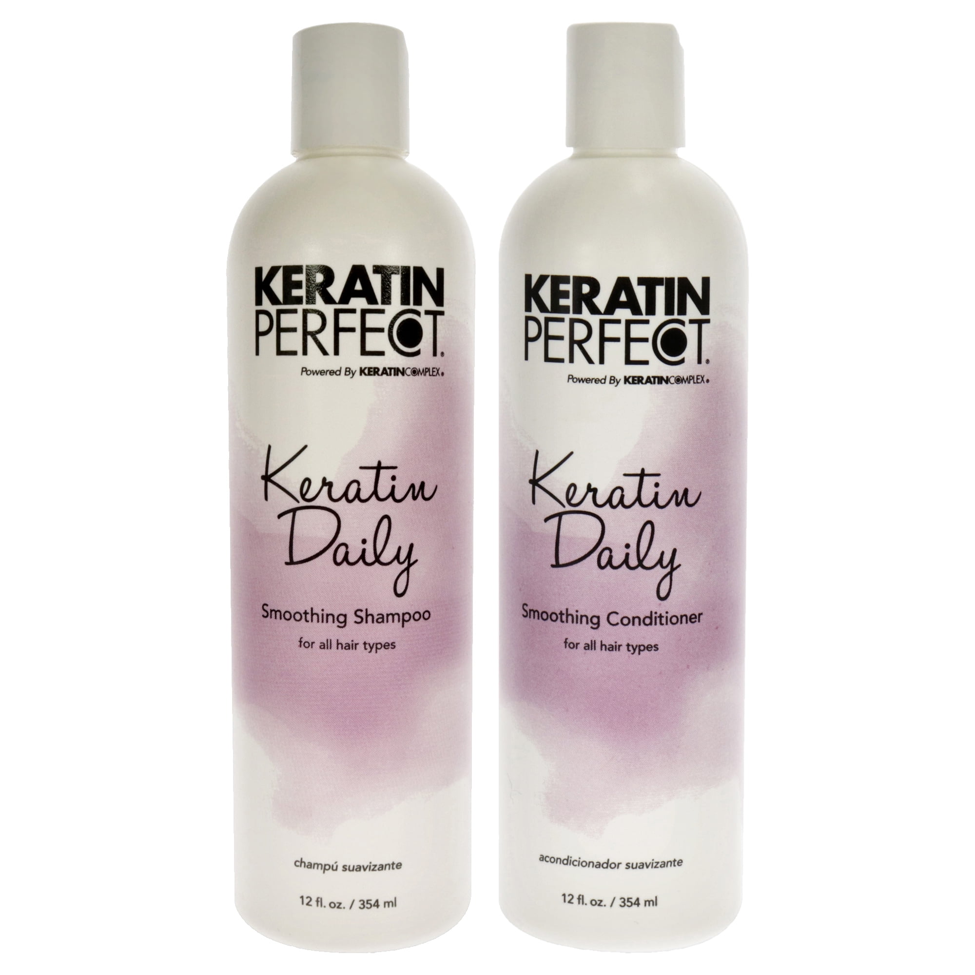 Keratin Perfect Keratin Daily Shampoo and Conditioner 2 Pc Kit - 12oz ...