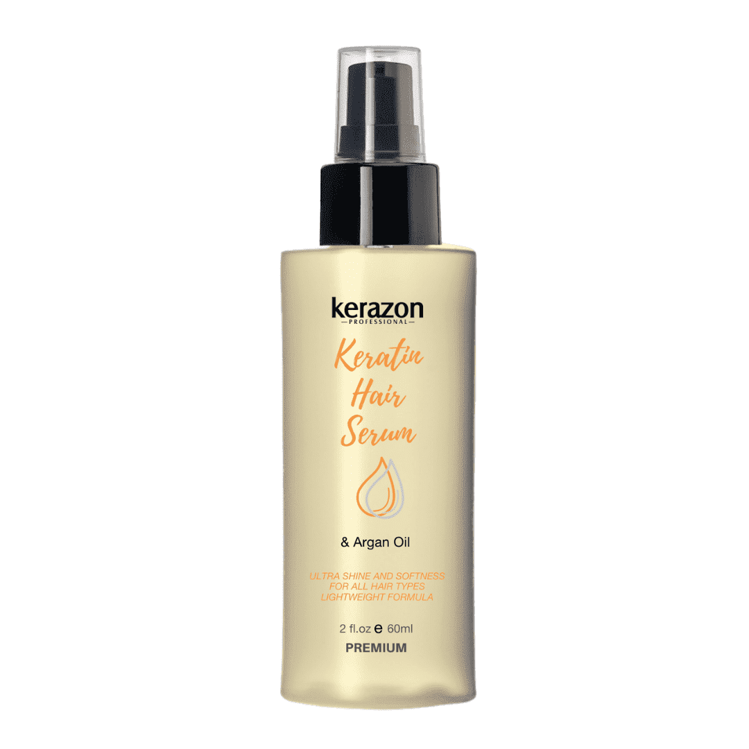 Kerazon Keratin Hair Serum with Argan Oil, Smoothing and Damage Repair ...