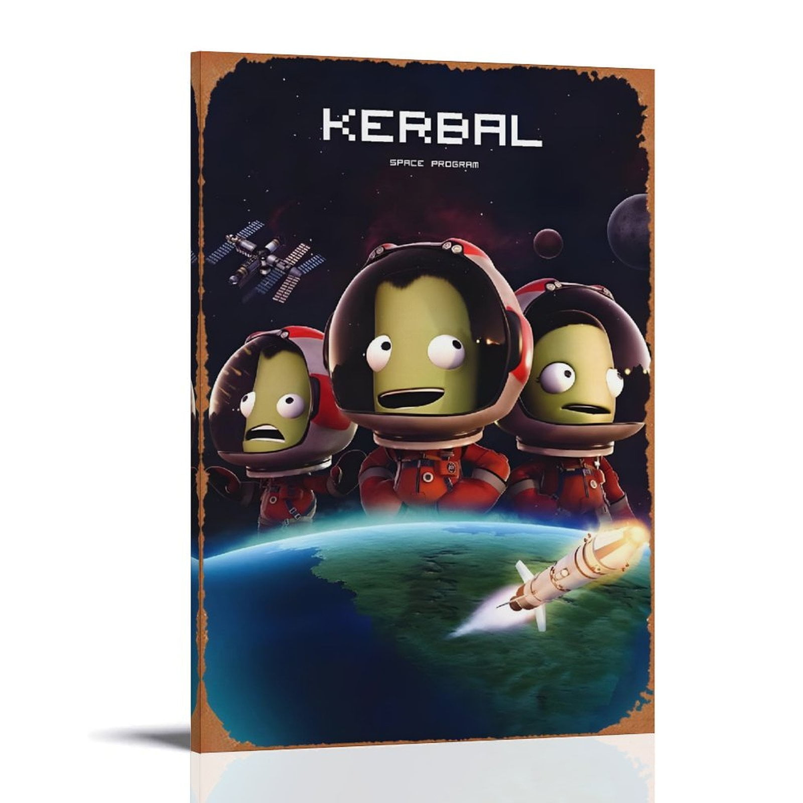 Kerbal Space Program Breaking Ground Painting Vintage Poster Picture ...