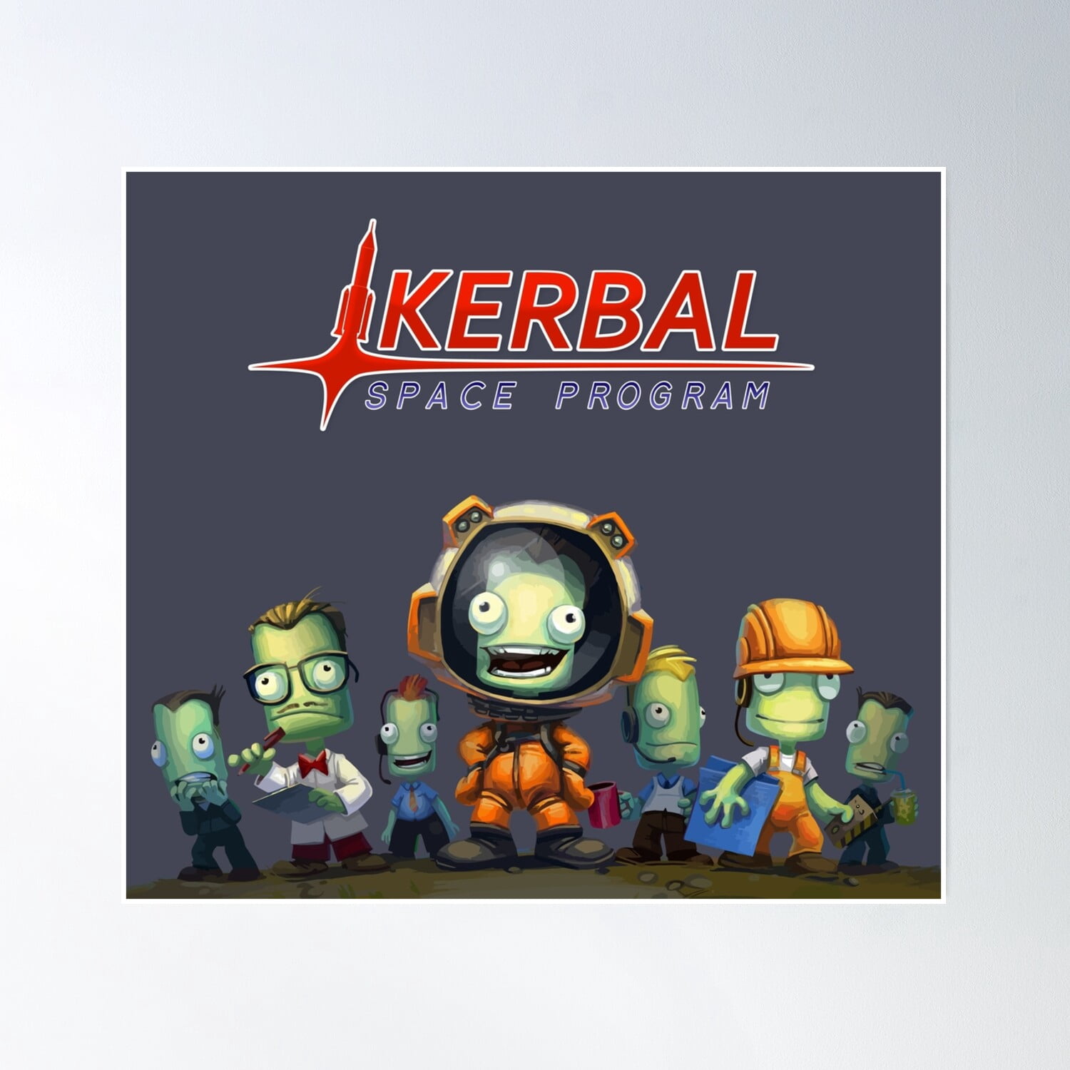Kerbal Space Program Ksp Team Poster Wall Art, Modern Wall Decor, 12x18 ...