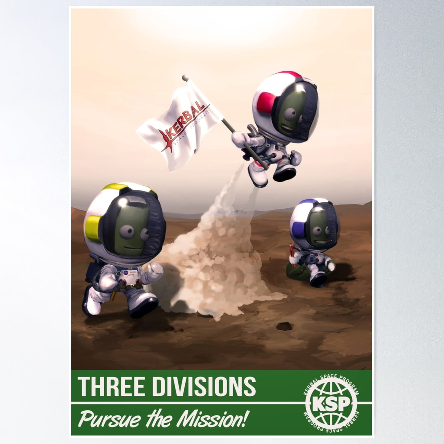 Kerbal Space Program: Pursue The Mission! Poster Wall Art, Modern Wall ...