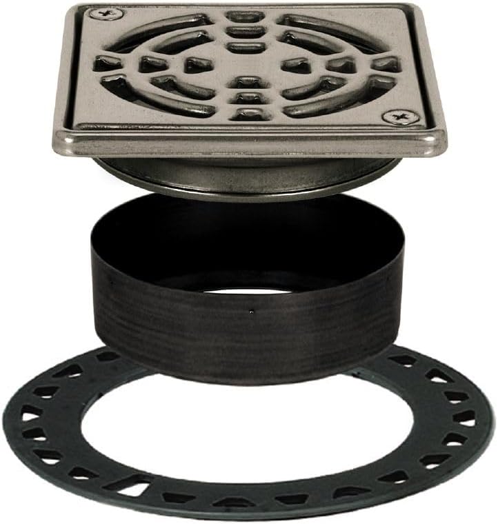 Kerdi-Drain Classic Shower Grate Kit with Integrated Slope Bonding ...
