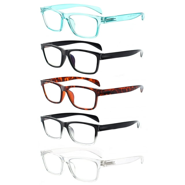 Kerecsen 5 Pack Reading Glasses for Women Men Blue Light Blocking ...