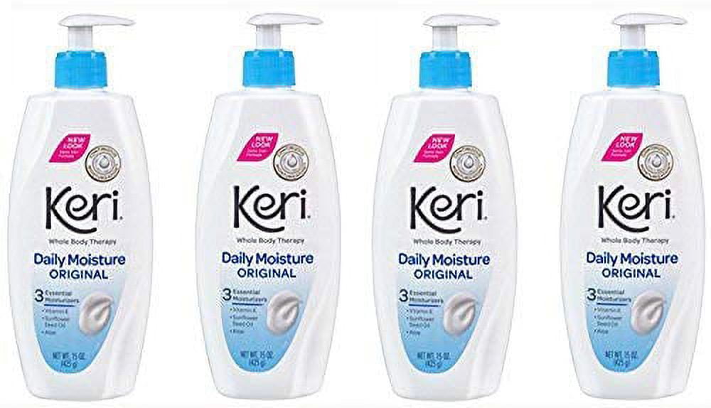 Keri Whole Body Therapy Daily Moisture, Original, 15 Ounce, (Pack of 4 ...