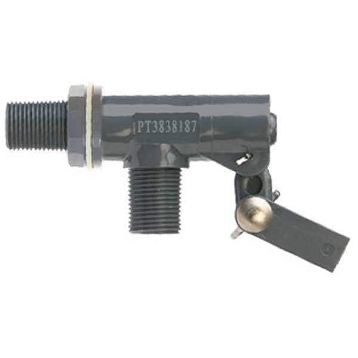 Kerick Float Valve,3/8 In,PVC,Bulkhead Mount PT3838187 - Walmart.com