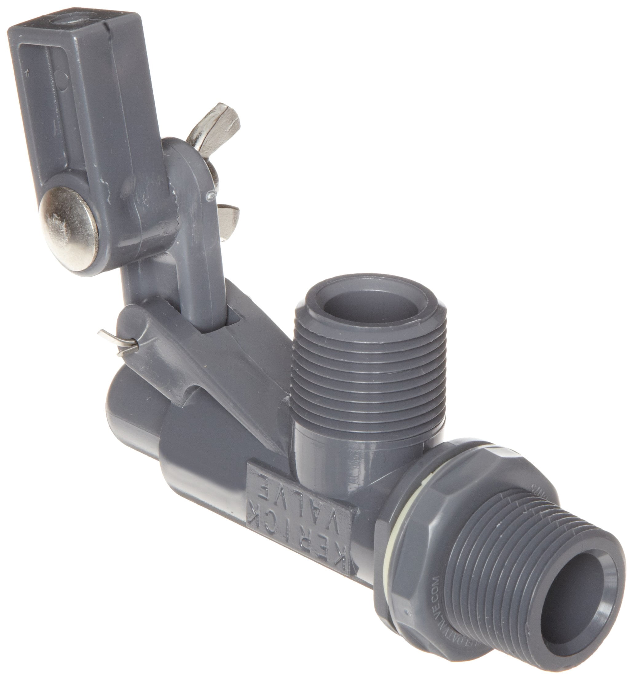 Kerick Valve PT75LS PVC Float Valve, Tank Mount, 16.5 gpm at 60 psi, 3/ ...