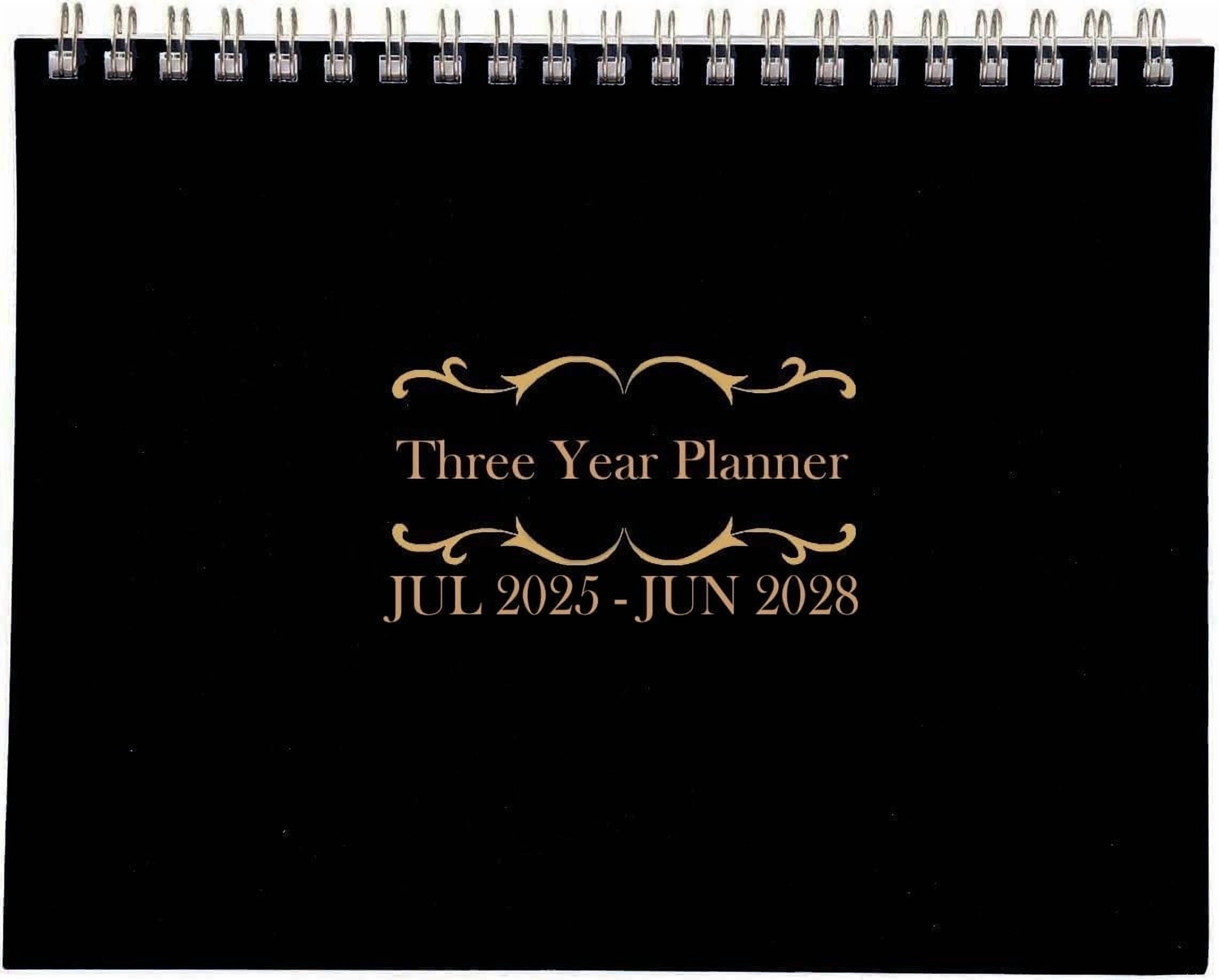 Kerixi 3 Year Calendar Planner Black, 11 * 8.5'' JUL 2025 - JUN 2028 ...