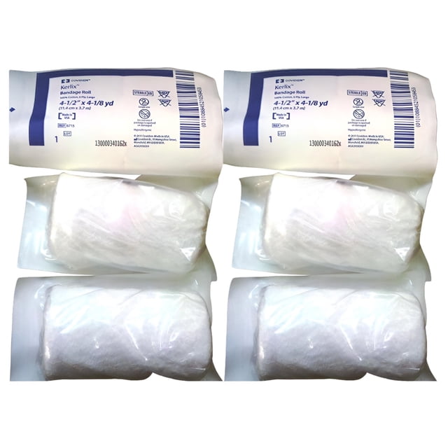 Kerlix Soft Surgical Fluff Bandage Roll Gauze 6-Ply Sterile 4.5 Inch X ...