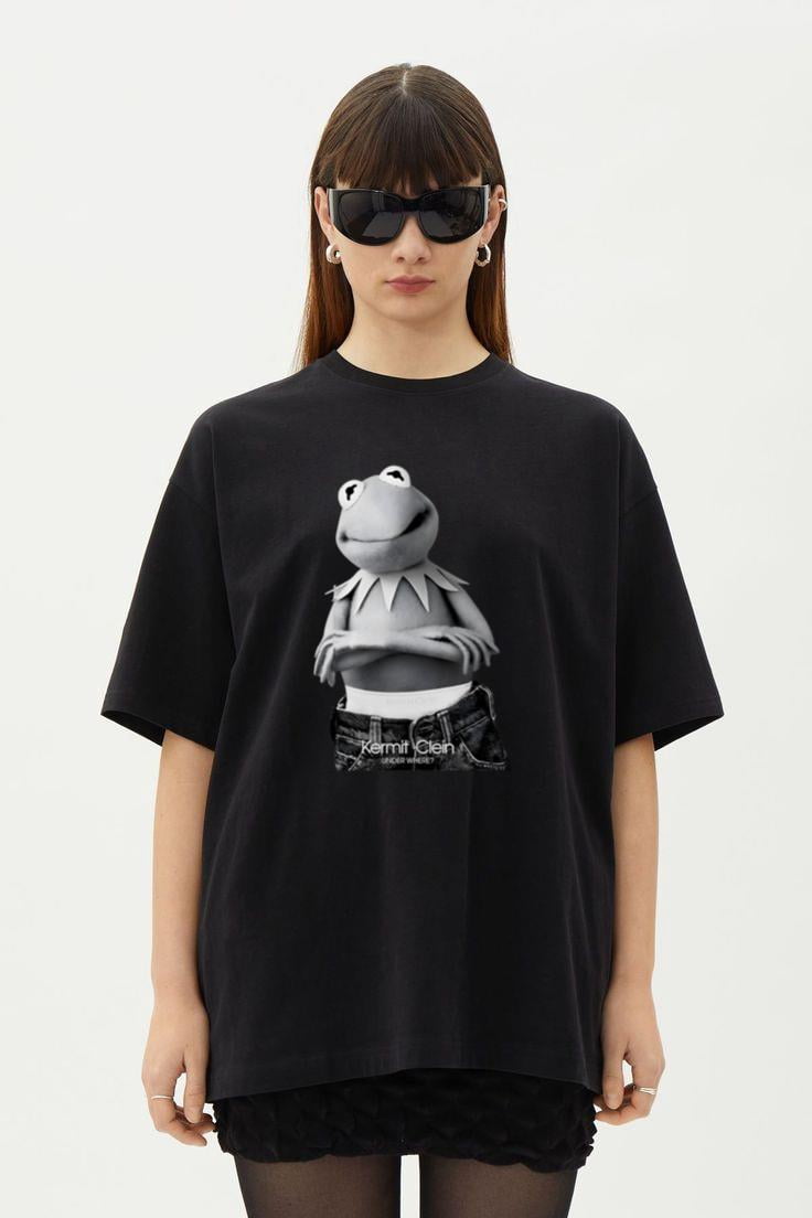 Kermit Clein Funny Muppet Parody T-Shirt Under Where Joke, for men ...