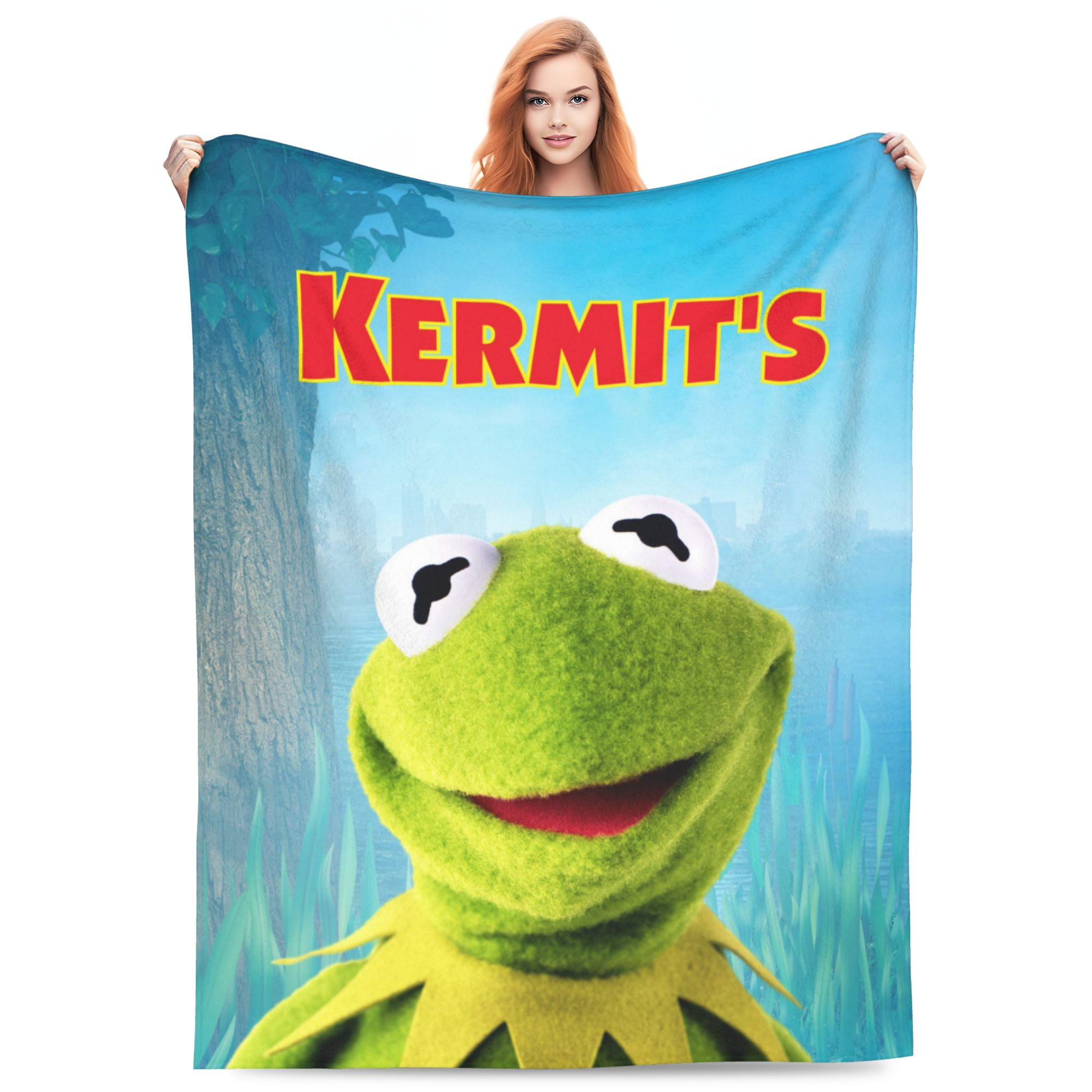 Ke-Rmit The Fro Bed Blanket 3D Printed Throw Blanket Lightweight Super ...
