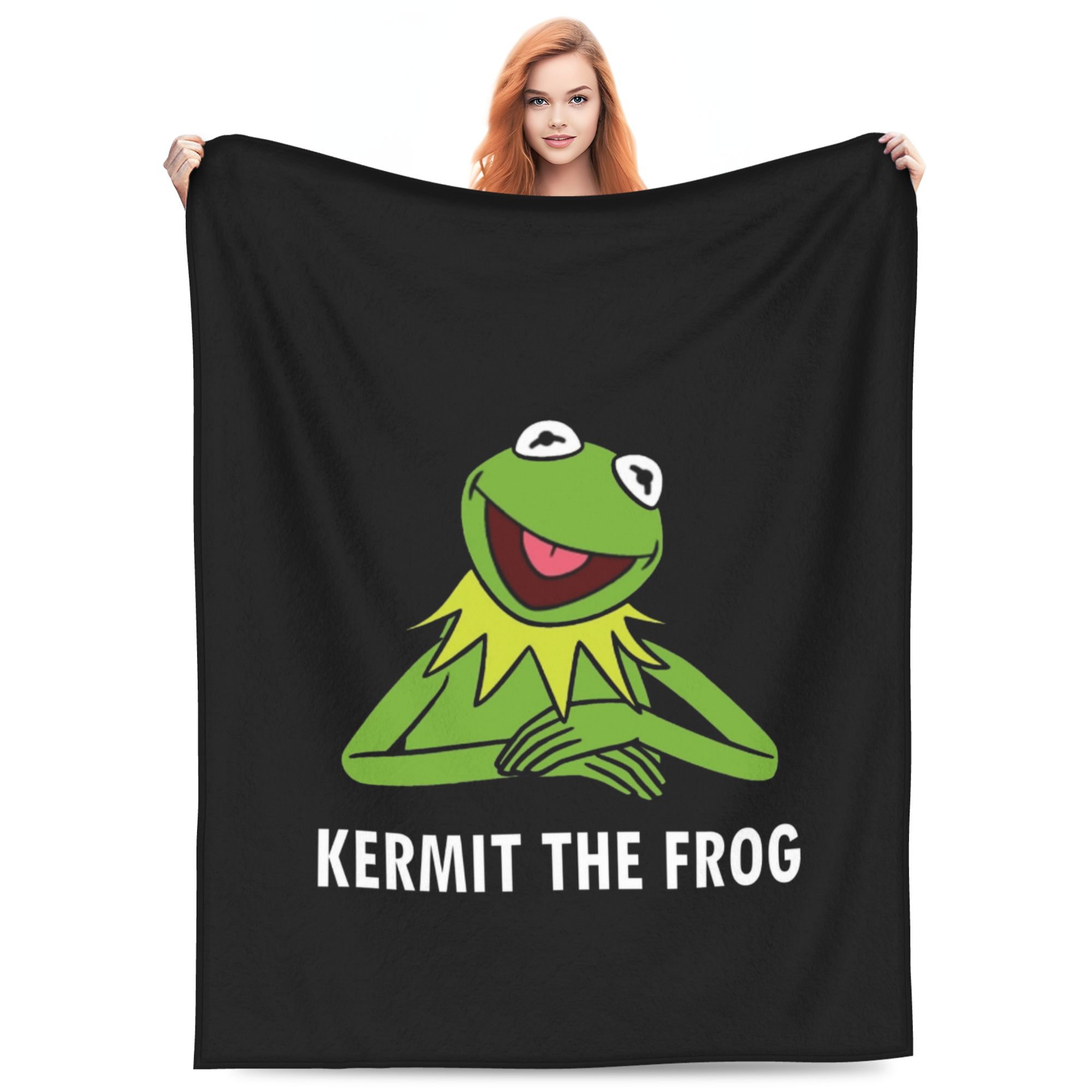 Ke-Rmit The Fro Bed Blanket 3D Printed Throw Blanket Lightweight Super ...