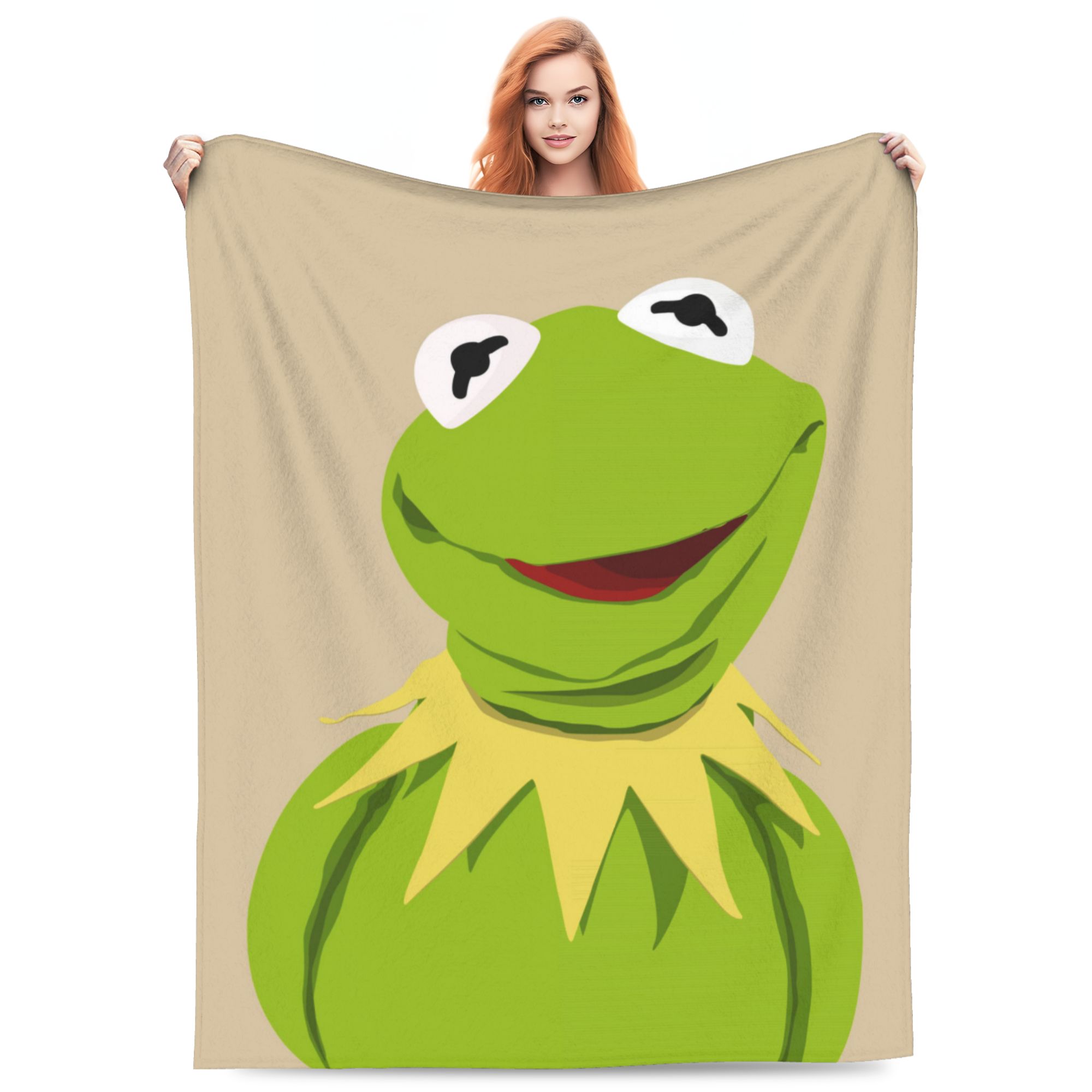 Ke-Rmit The Fro Bed Blanket 3D Printed Throw Blanket Lightweight Super ...