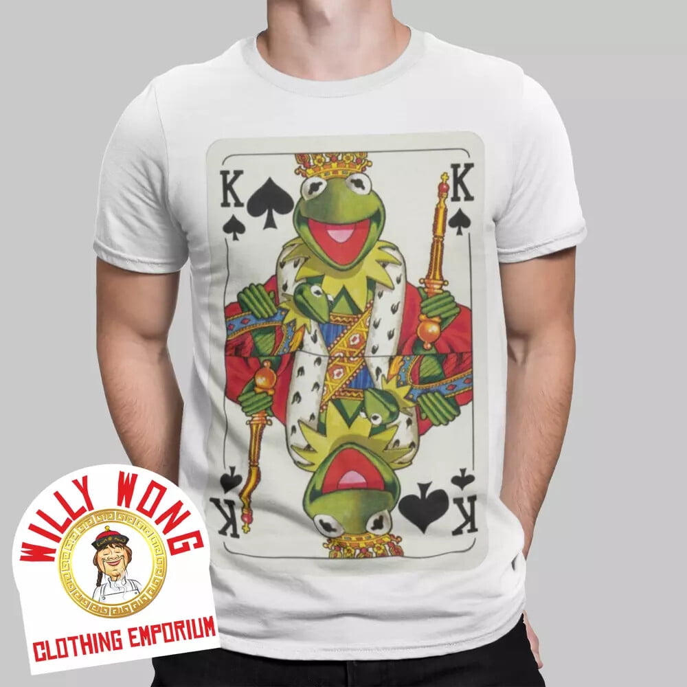 Kermit Frog T-Shirt Playing Card King Spades Vintage Retro Tee Classic ...