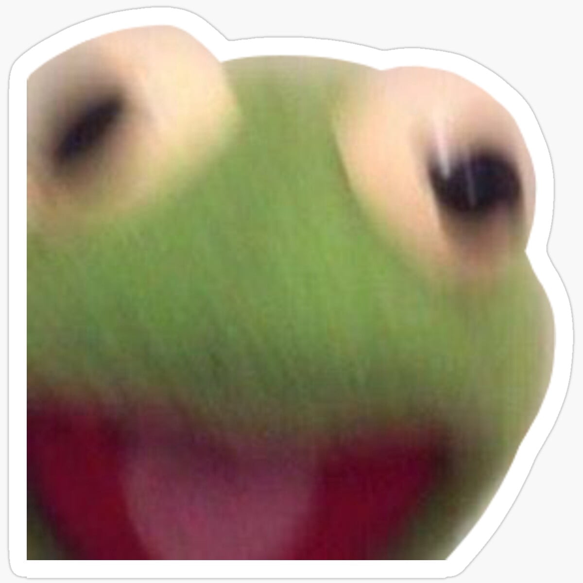 Kermit Scream Sticker. Gift For You - Decorate Laptops, Water Bottles ...