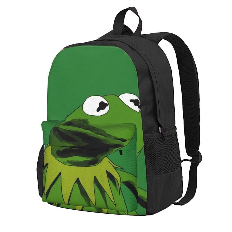 Kermit The Frog Backpack Anime Computer Bag Hiking Bookpack Schoolbag ...