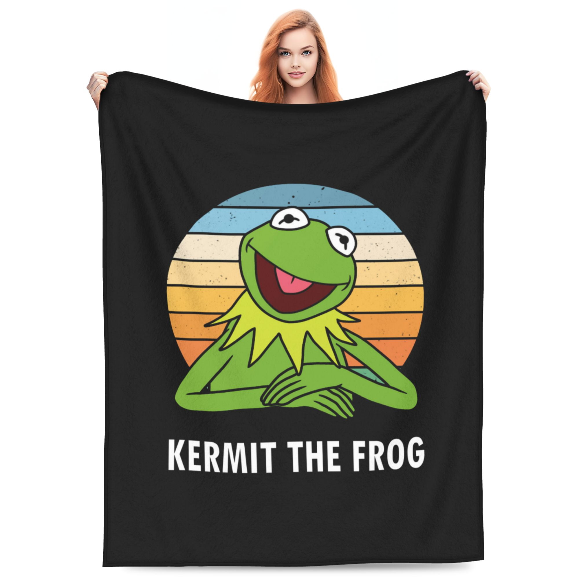 Kermit The Frog Bed Blanket 3D Printed Throw Blanket Lightweight Super ...