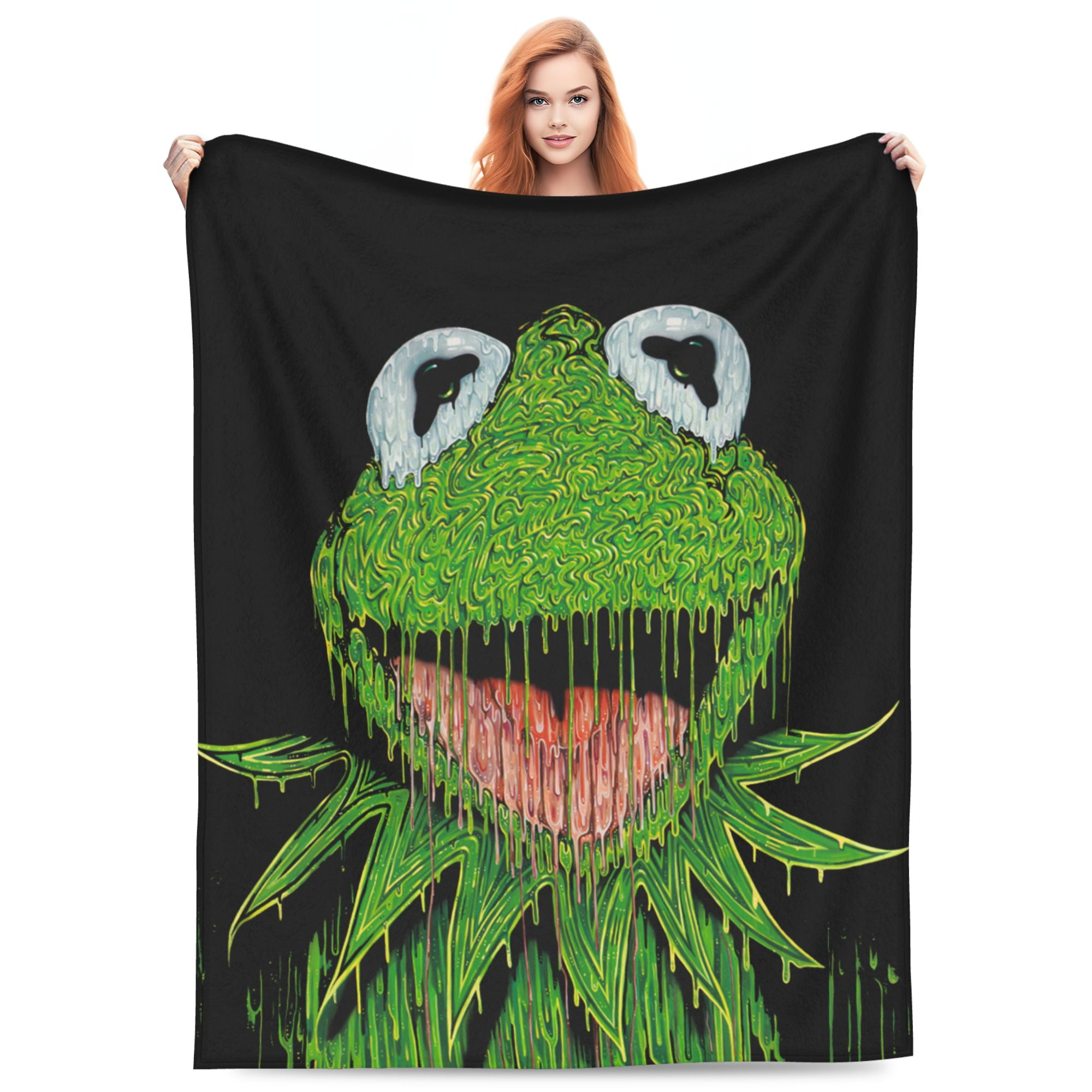 Kermit The Frog Bed Blanket 3D Printed Throw Blanket Lightweight Super ...