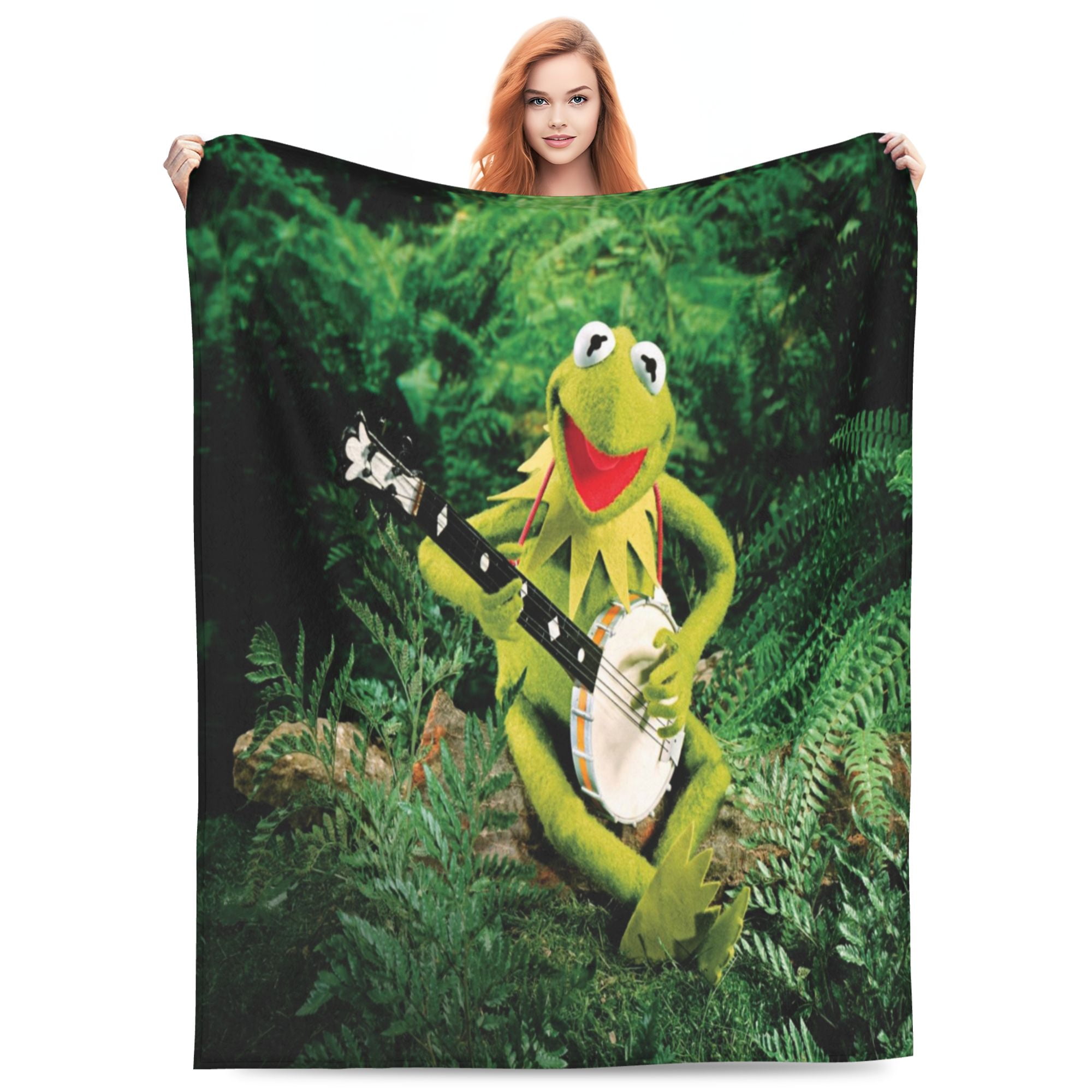 Kermit The Frog Bed Blanket 3D Printed Throw Blanket Lightweight Super ...