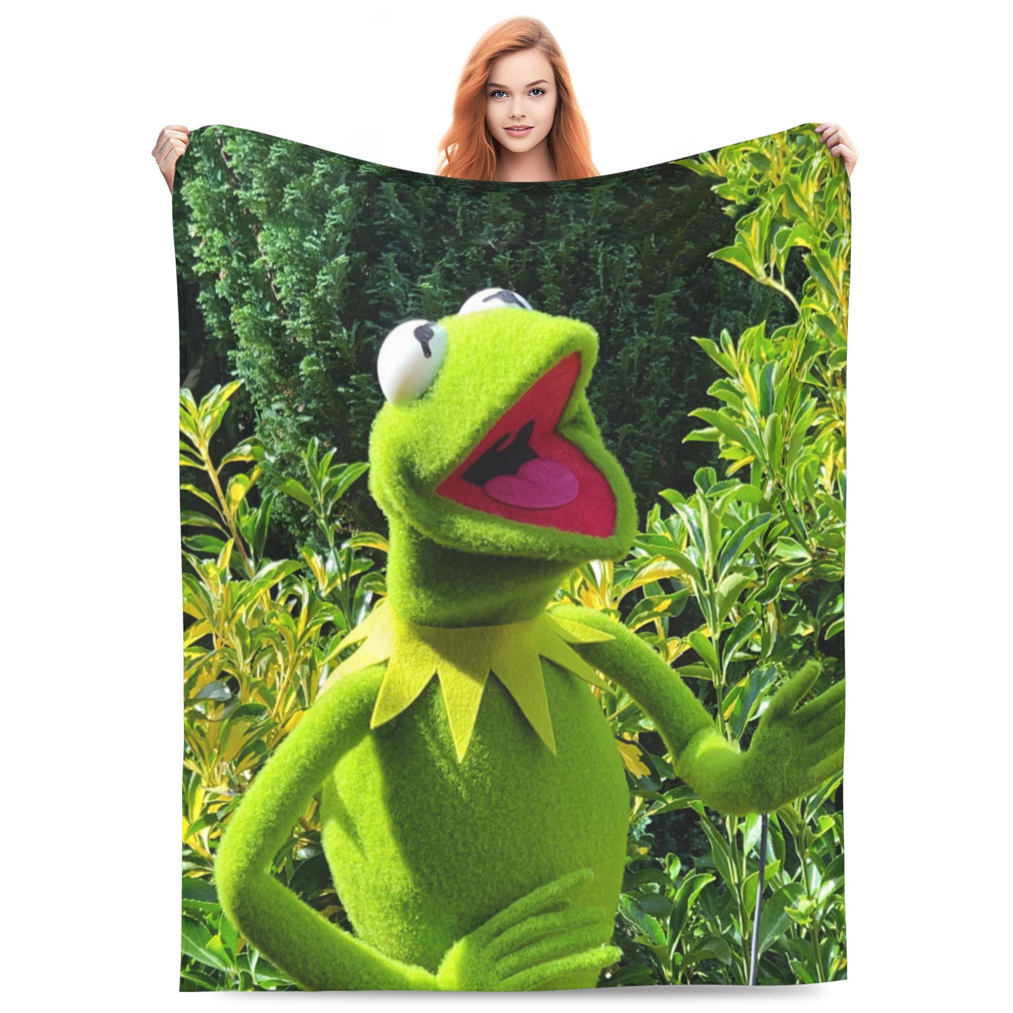 Kermit The Frog Bed Blanket 3D Printed Throw Blanket Lightweight Super ...