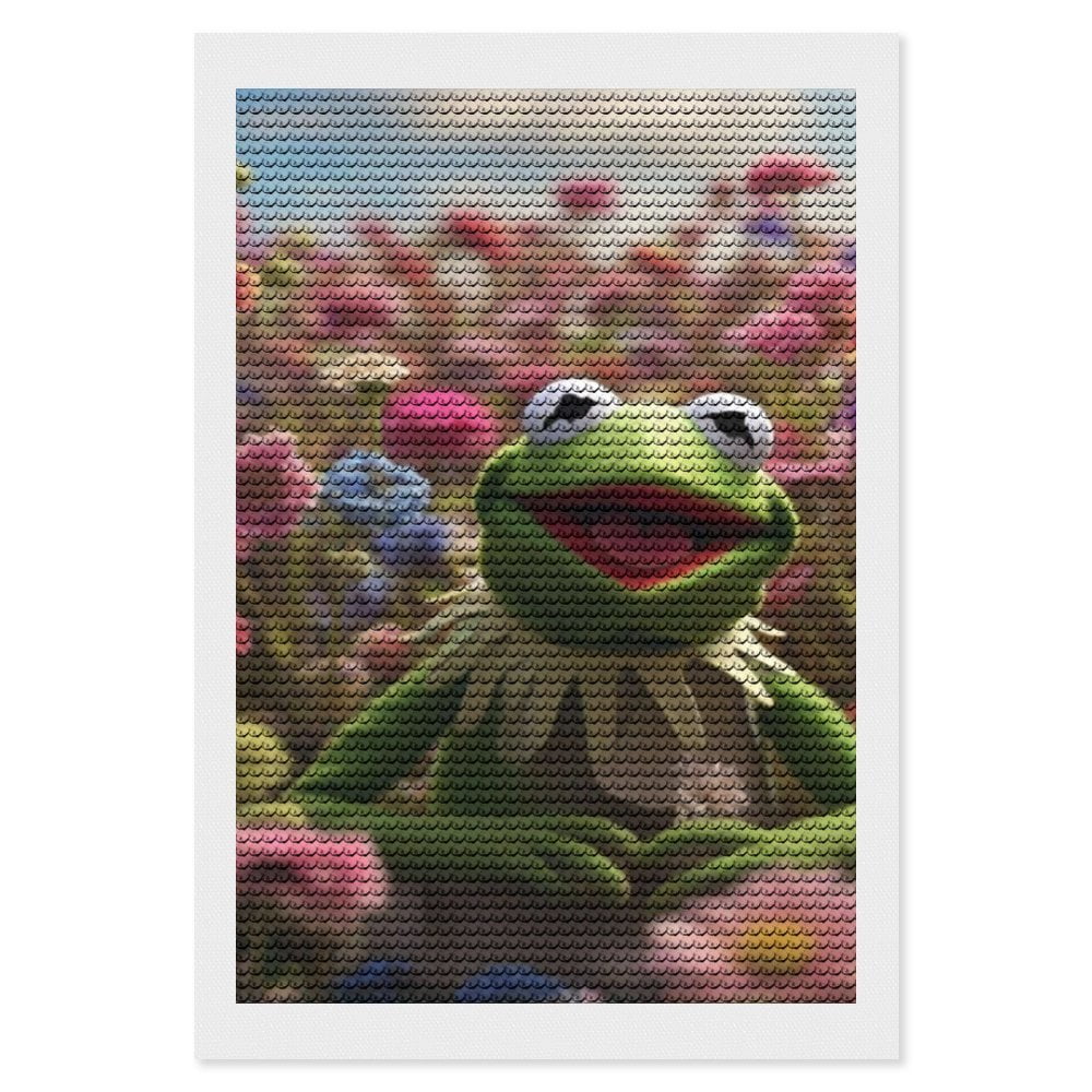 Kermit The Frog Diamond Art Kits DIY 5D Anime Painting by Number Kits ...