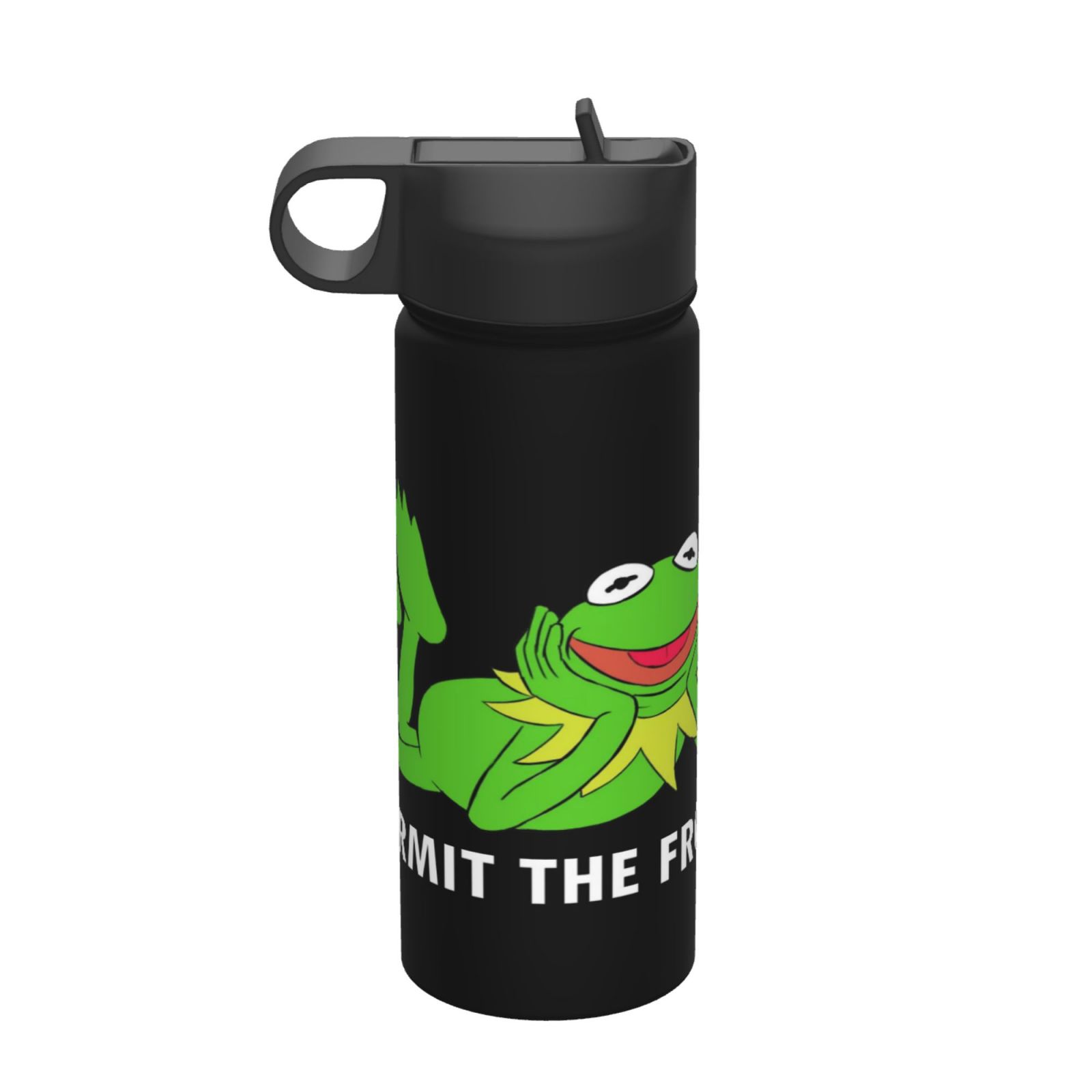 Kermit The Frog Insulated Water Bottle With Straw Stainless Steel ...