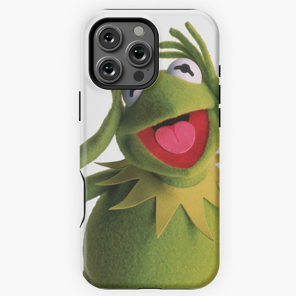 Kermit The Frog Muppets Fun Cartoon Illustration iPhone Case 17 16 15 ...