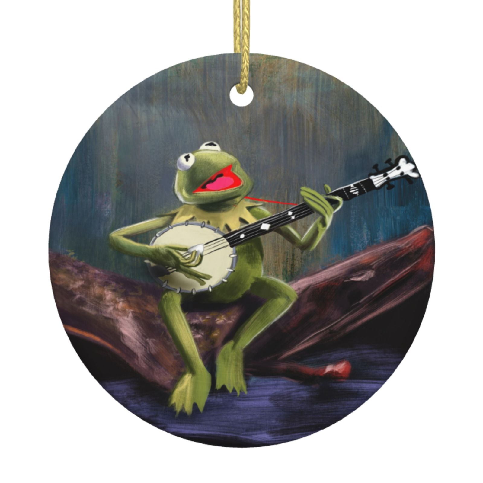 Ke-Rmit The Fro Round Ceramic Pendant Christmas Decoration Holiday with ...