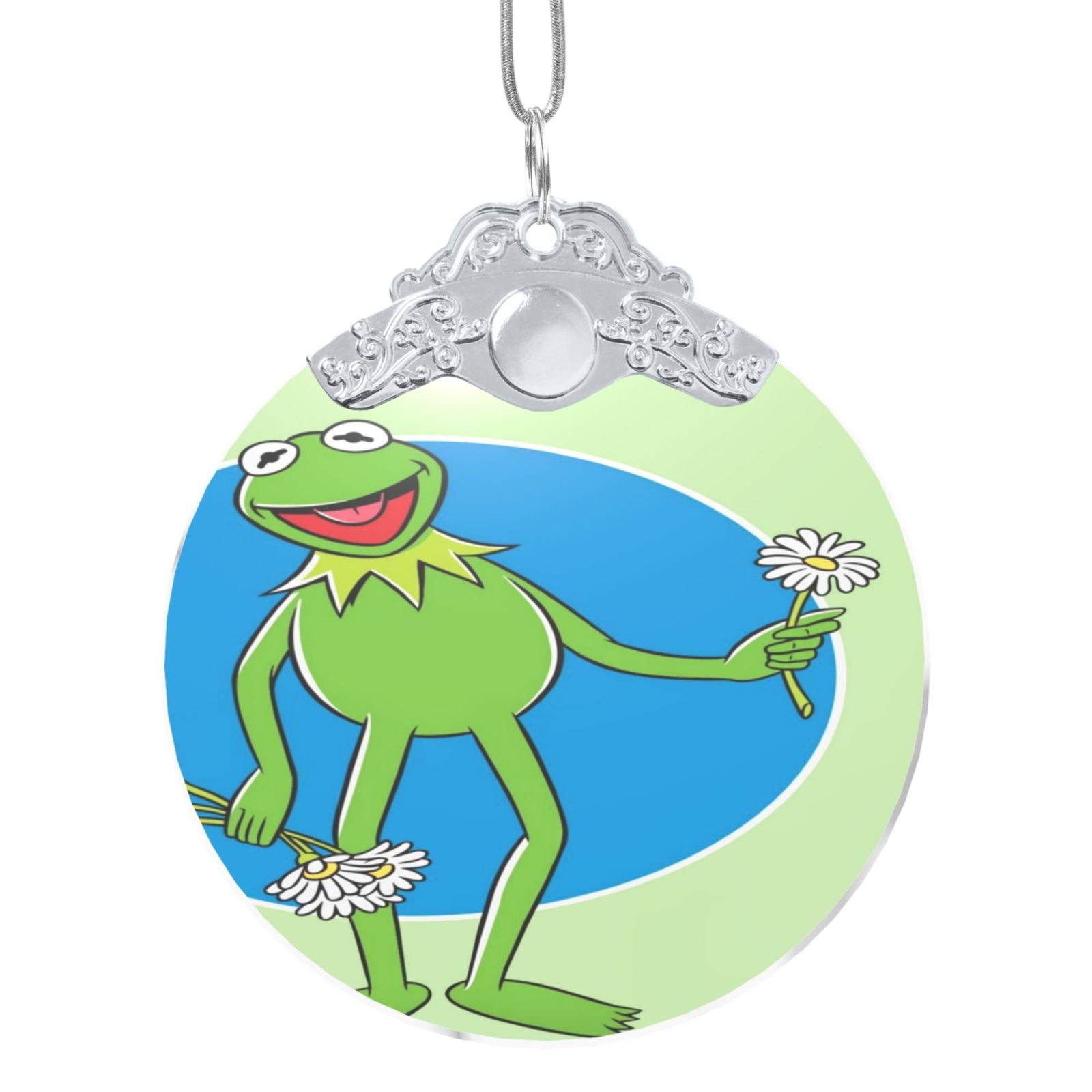 Ke-Rmit The Fro Round Glass Pendant Christmas Decoration Holiday with ...