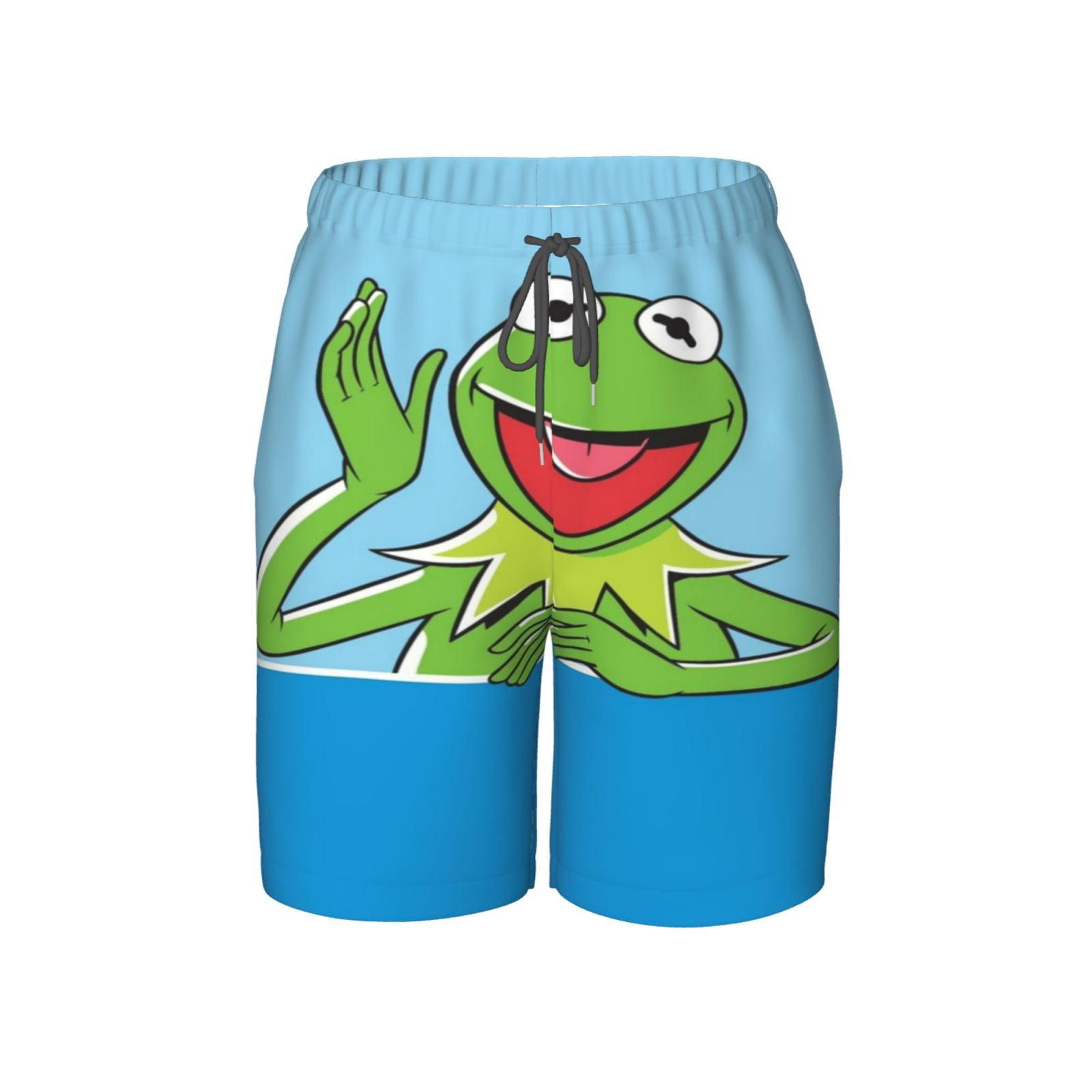 Ker-mit The Fro Swim Trunks for Boys Beach Short with Drawstring ...