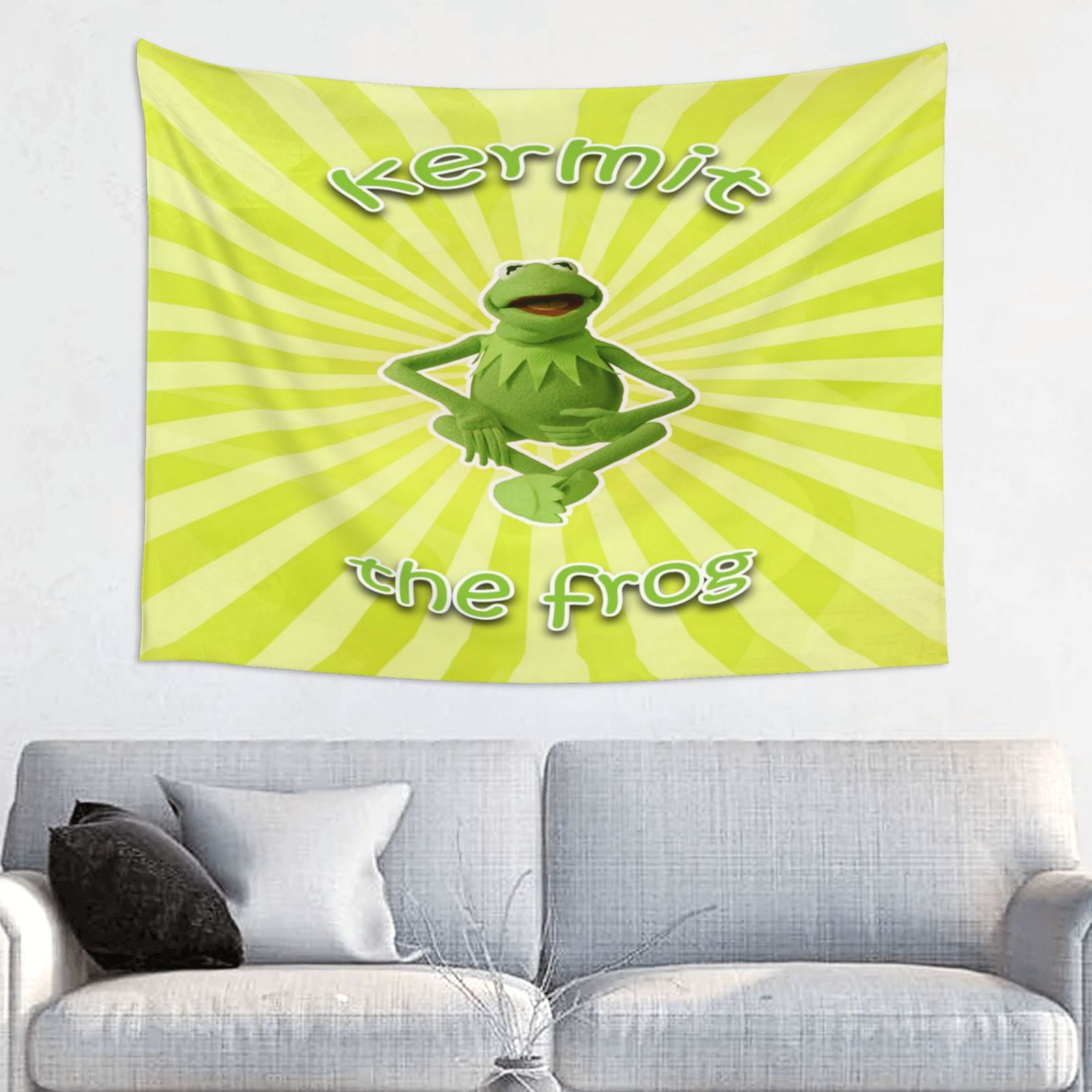 Ker-mit The Fro Tapestry Anime Poster Large Background Wall Art Bedroom ...