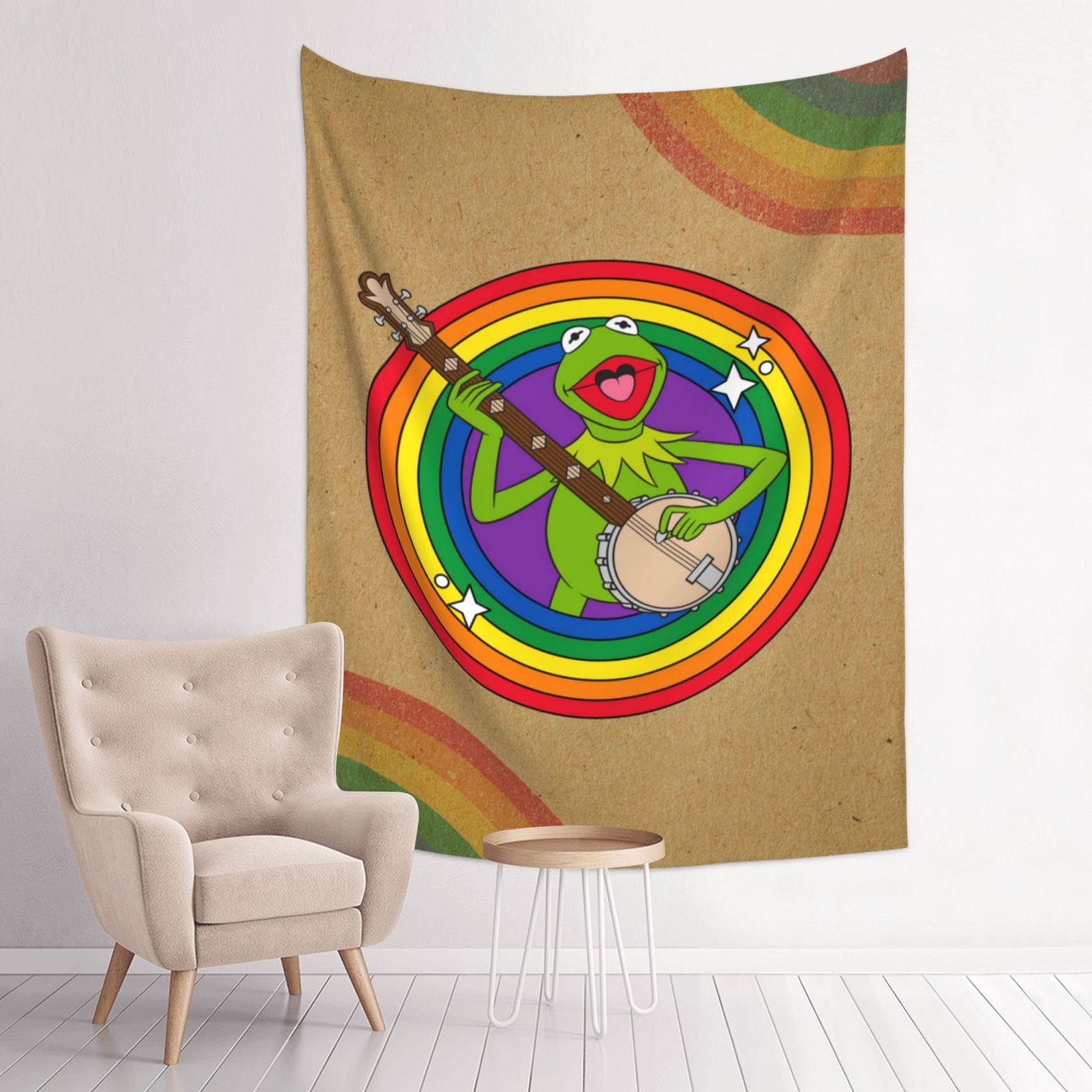 Ker-mit The Fro Tapestry Anime Poster Large Background Wall Art Bedroom ...