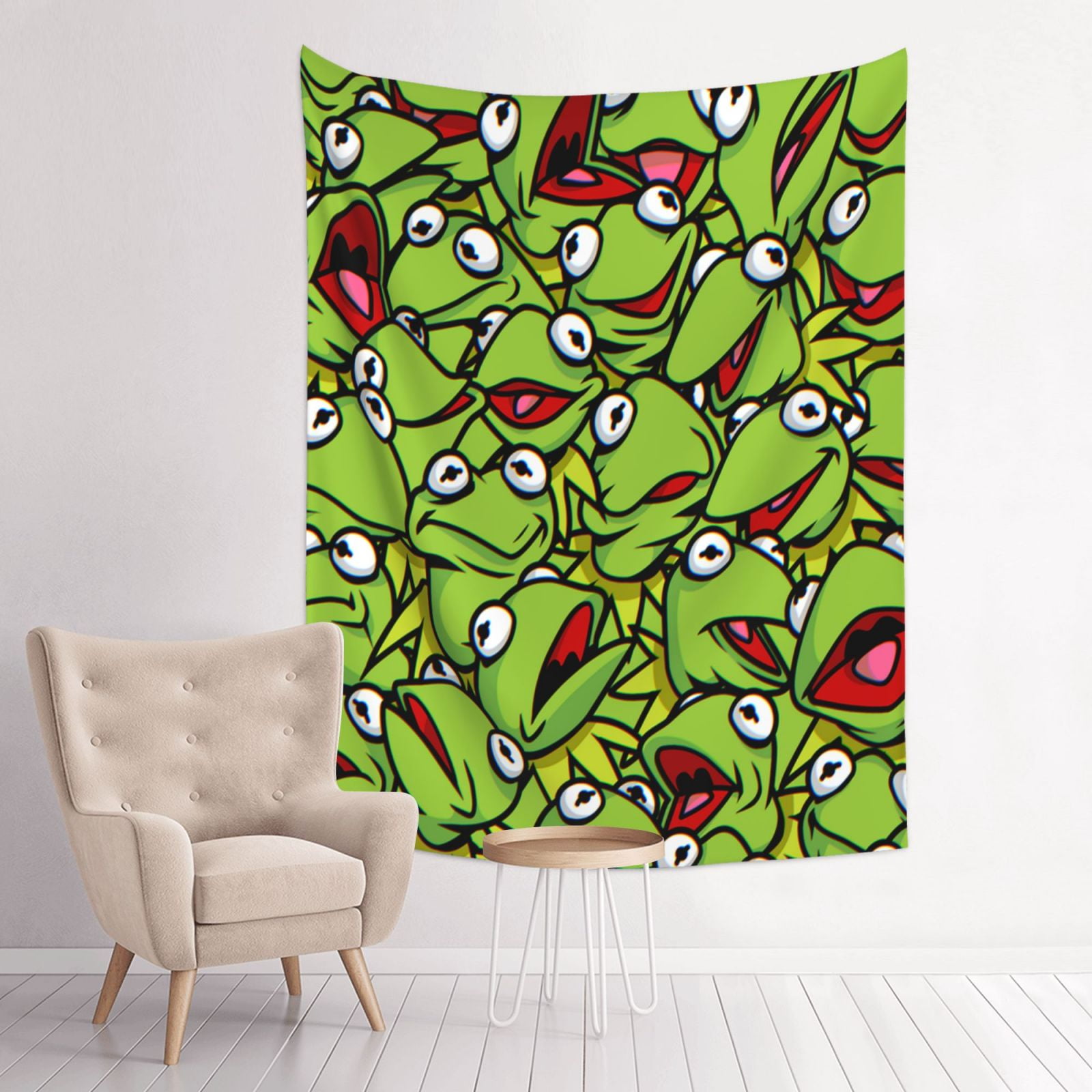 Ker-mit The Fro Tapestry Anime Poster Large Background Wall Art Bedroom ...