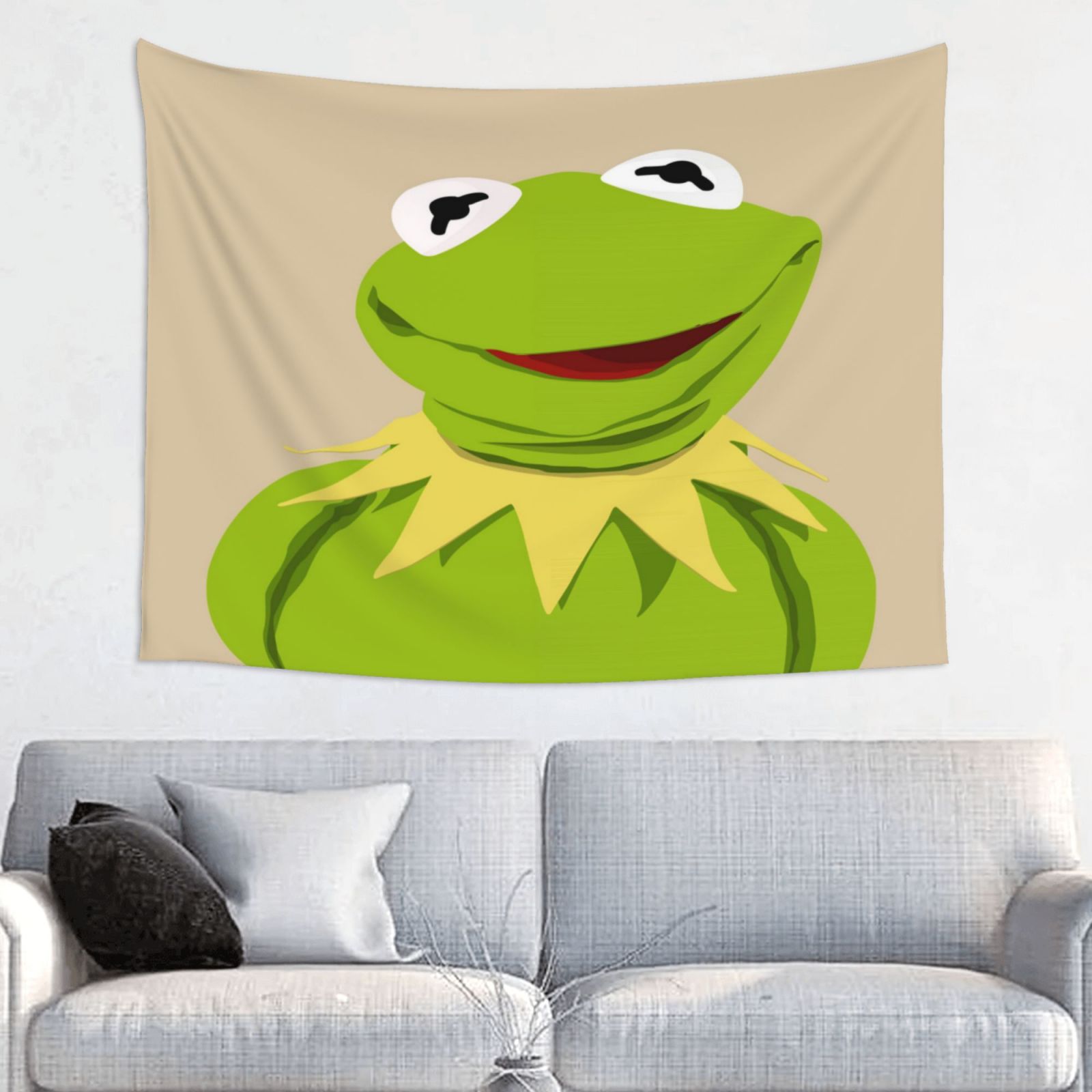 Ker-mit The Fro Tapestry Anime Poster Large Background Wall Art Bedroom ...