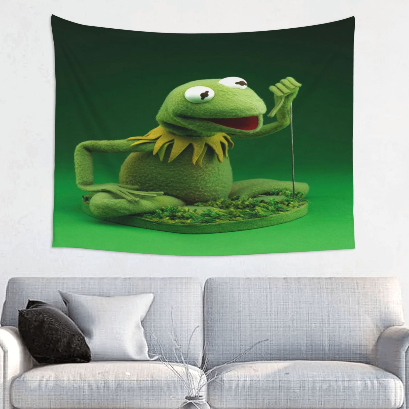 Ker-mit The Fro Tapestry Anime Poster Large Background Wall Art Bedroom ...