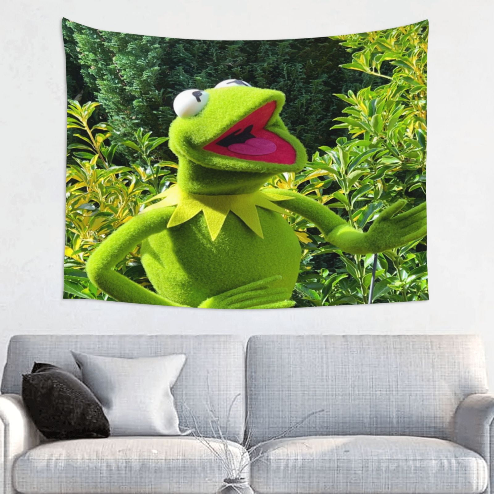 Ker-mit The Fro Tapestry Anime Poster Large Background Wall Art Bedroom ...