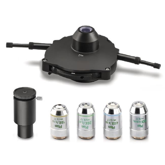 Kern OBB-A1237 Phase Contrast Unit Quintuple Hole Turret with 10x, 20x ...