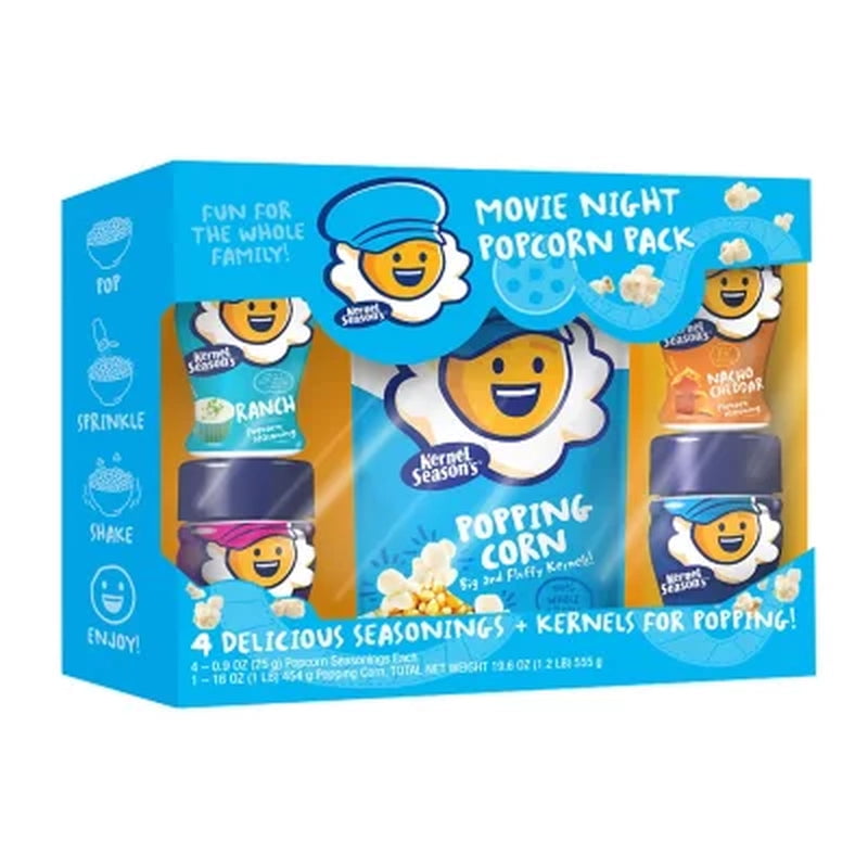 Kernel Season'S Movie Night Popcorn Seasoning & Kernels, Variety Pack ...