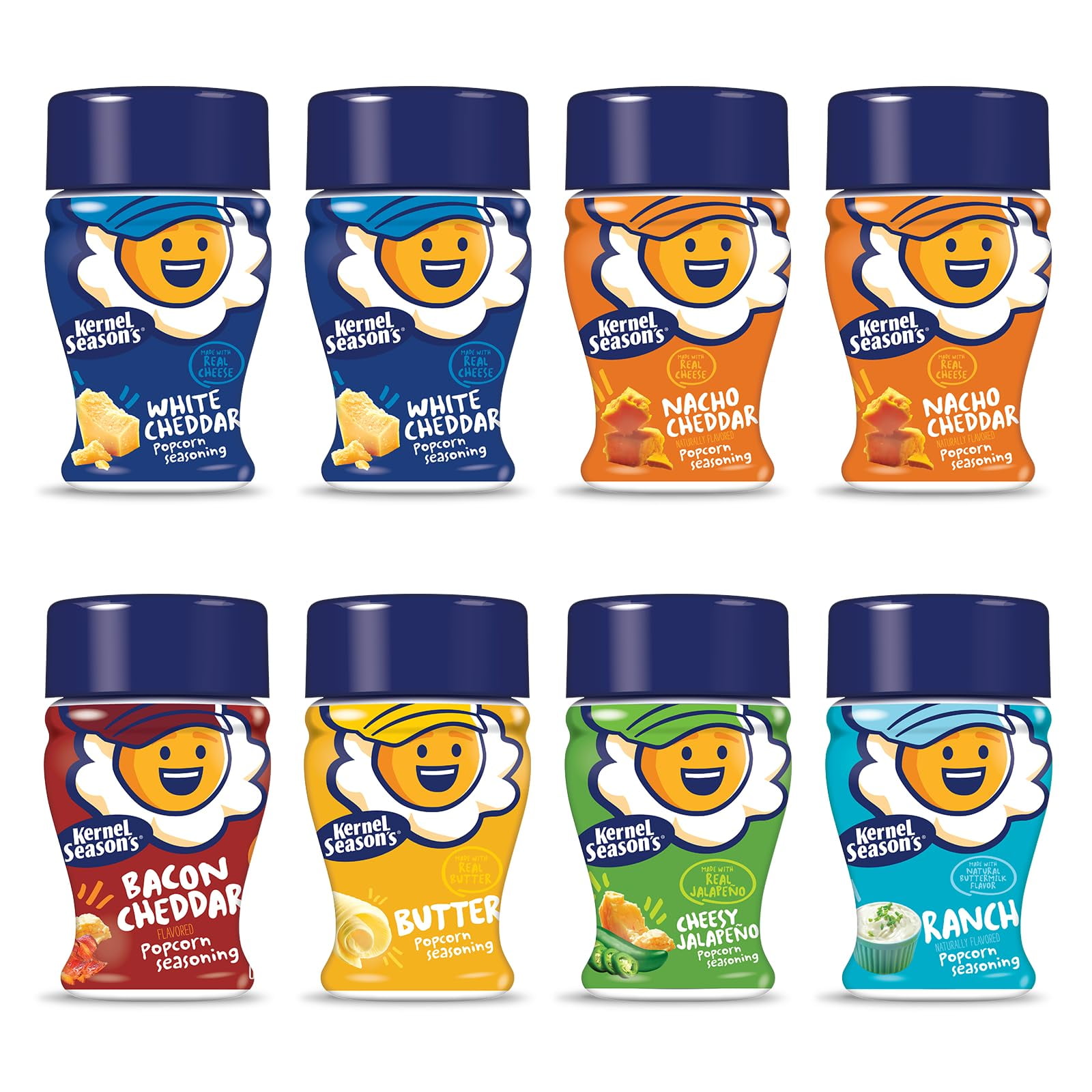 Kernel Season's Mini Savory WHF2 Popcorn Seasoning Variety Pack, 0.9 ...