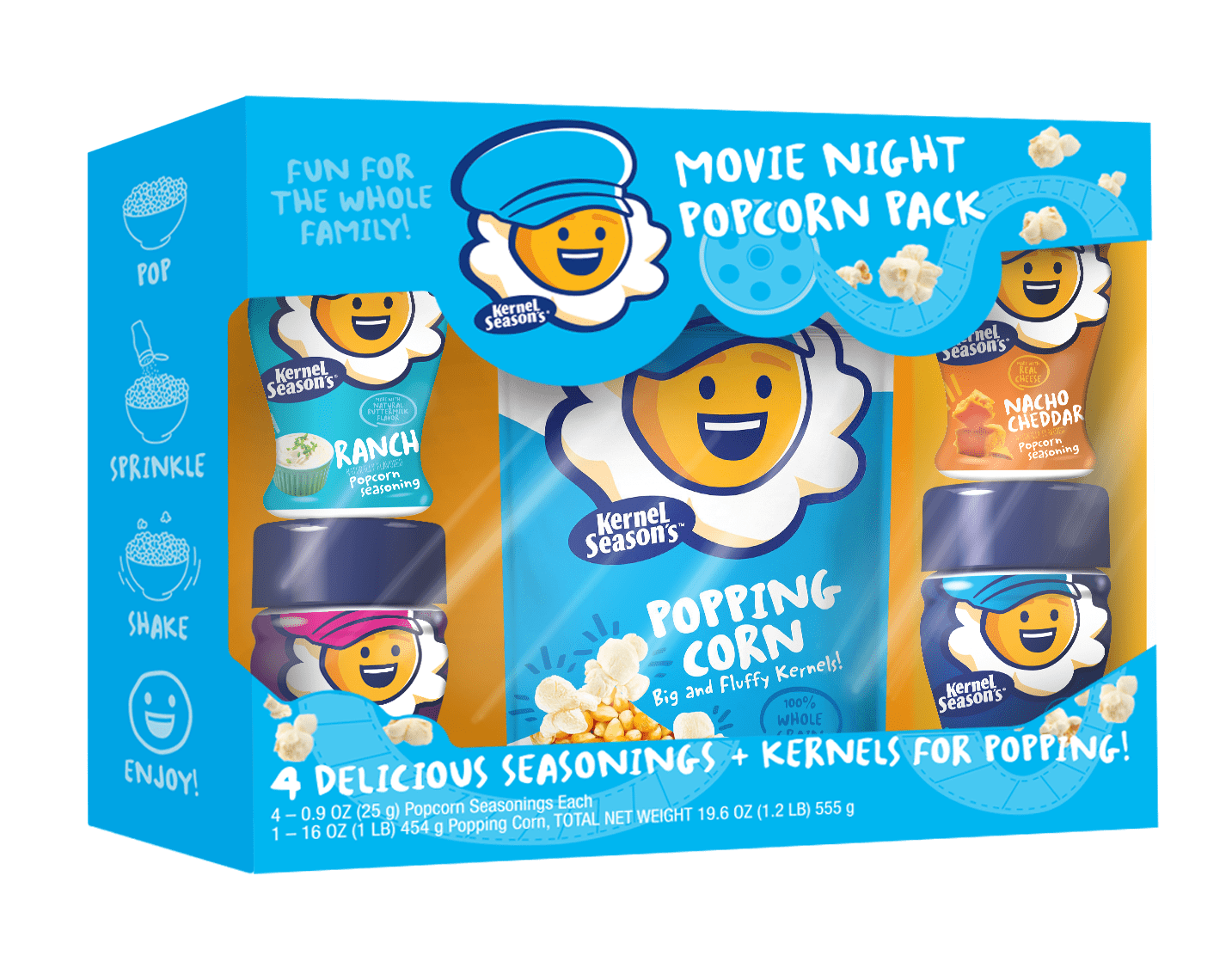 Kernel Season's Movie Night Popcorn Party Pack with Popping Corn and ...