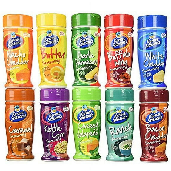 Kernel Season's Popcorn Seasoning ESF27 Large Sampler Pack 2.7oz ...