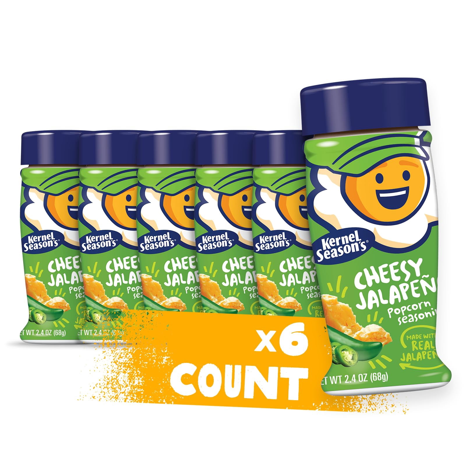 Kernel Season's Popcorn Seasoning, MFF30 Cheesy Jalapeno, 2.4 Ounce ...