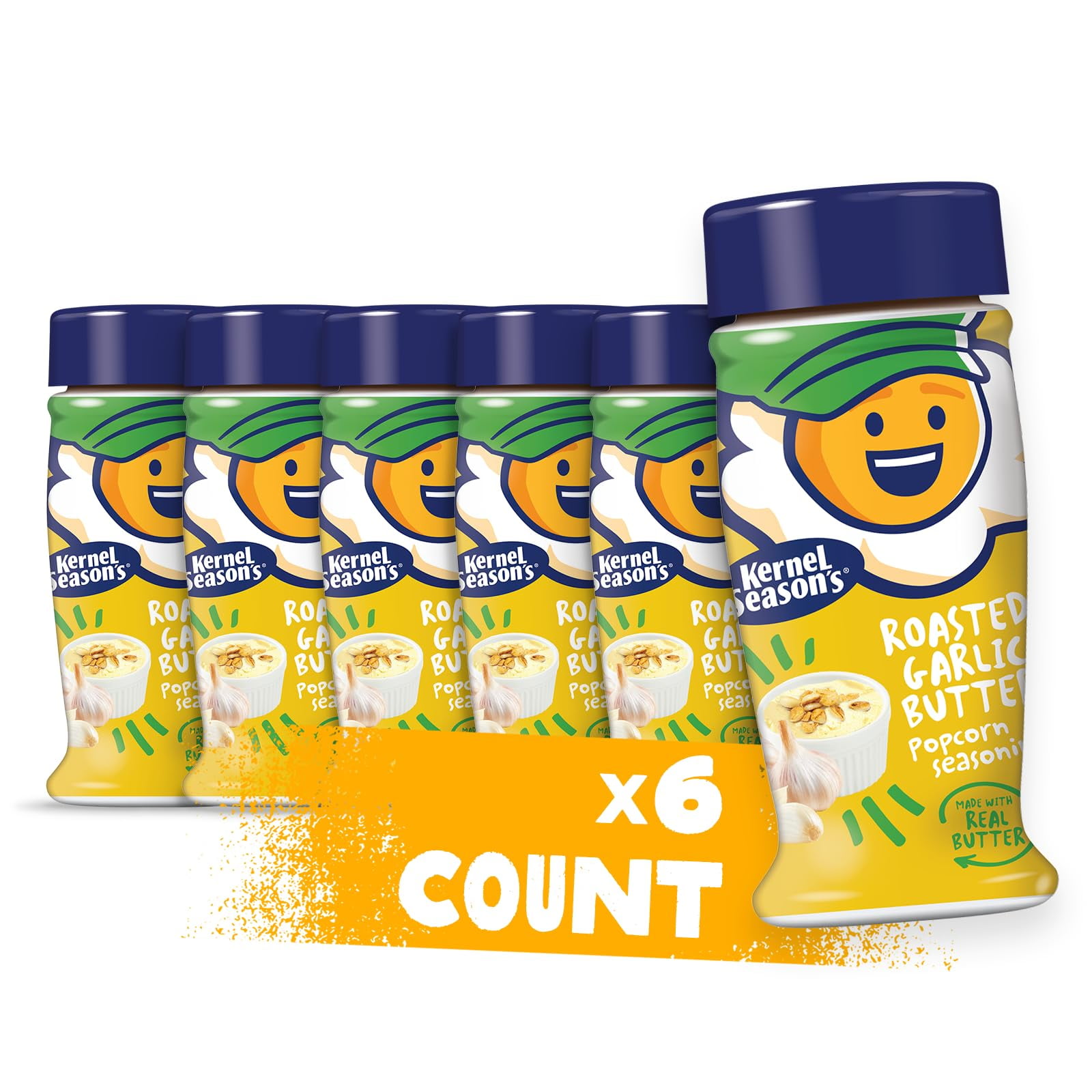 Kernel Season's Popcorn Seasoning, Roasted MDA05 Garlic Butter, 3 Ounce ...