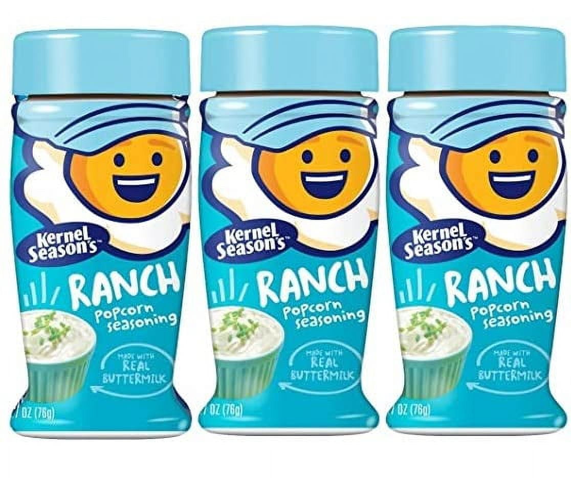 Kernel Season's Popcorn Seasoning Variety of 3, Ranch Parmesan & Garlic ...