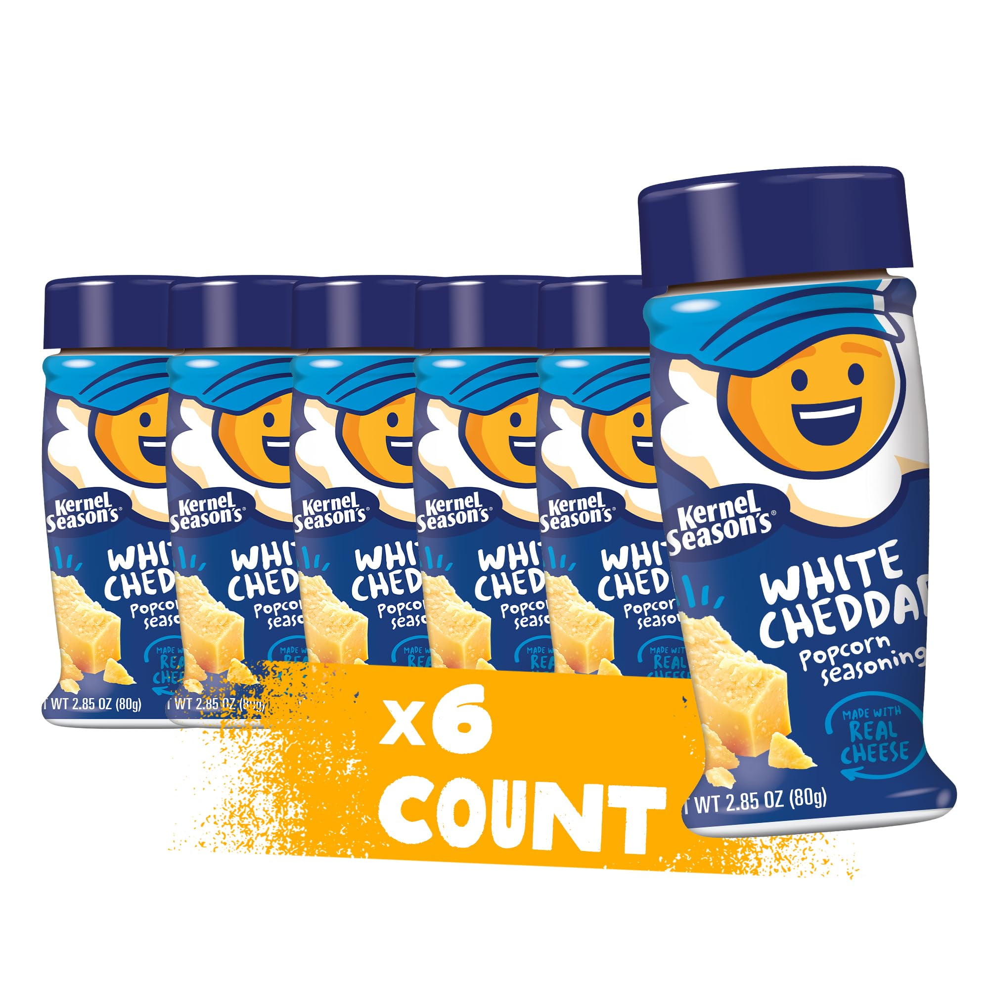 Kernel Season's White Cheddar Popcorn Seasoning, 2.85 oz (Pack of 6 ...