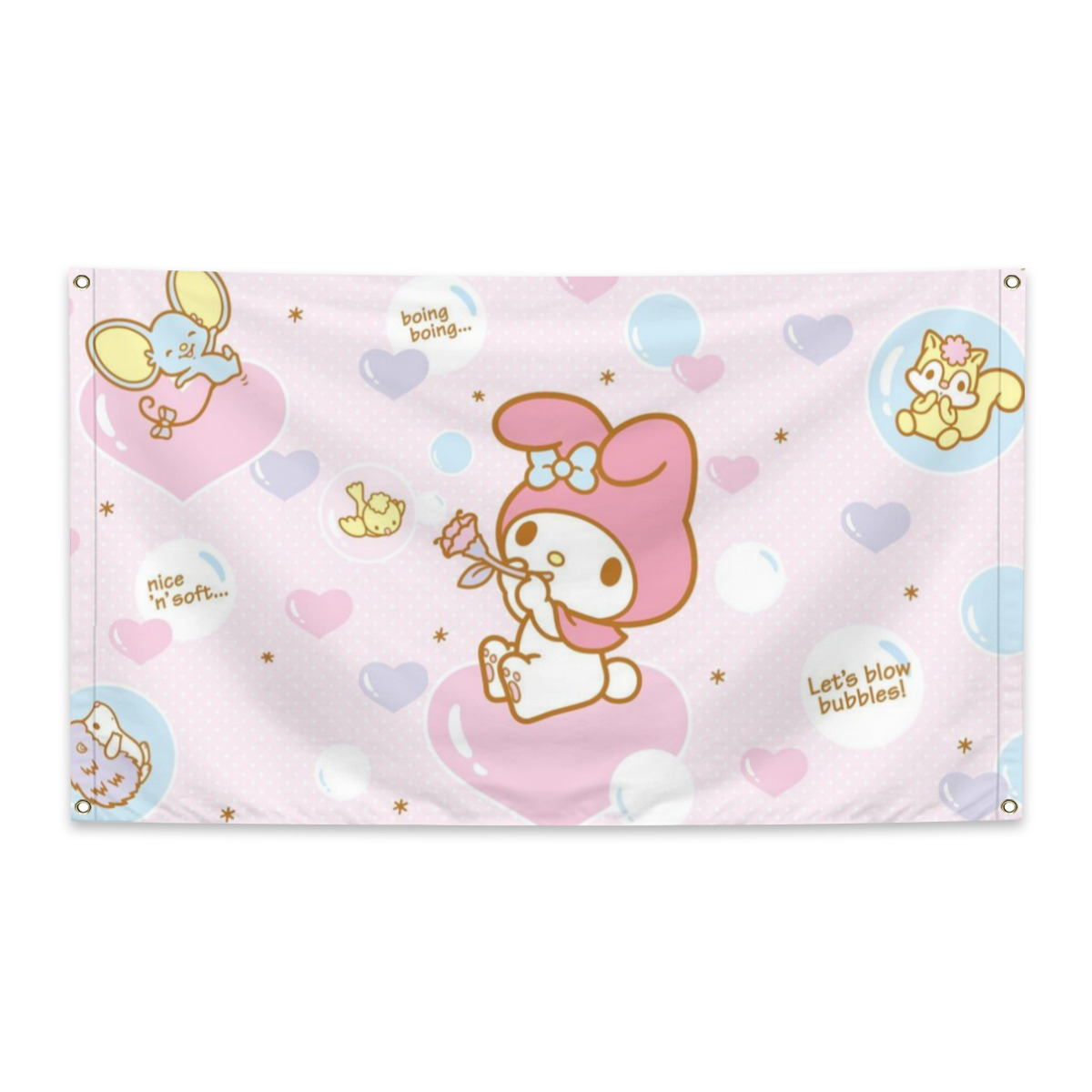 Kero Kero Keroppi 3x5 ft Face Melody Flag - Vivid Color and Fade proof ...