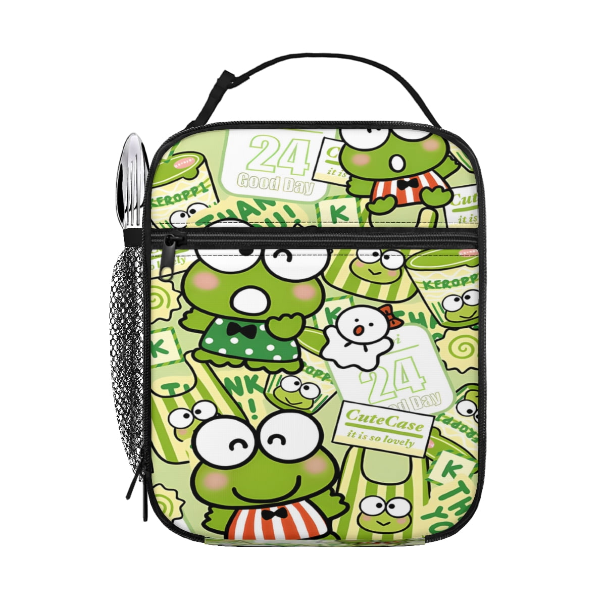 Kero-Kero-Keroppi Lunch Bag Lunch Box, Reusable Insulated Lunch Tote ...